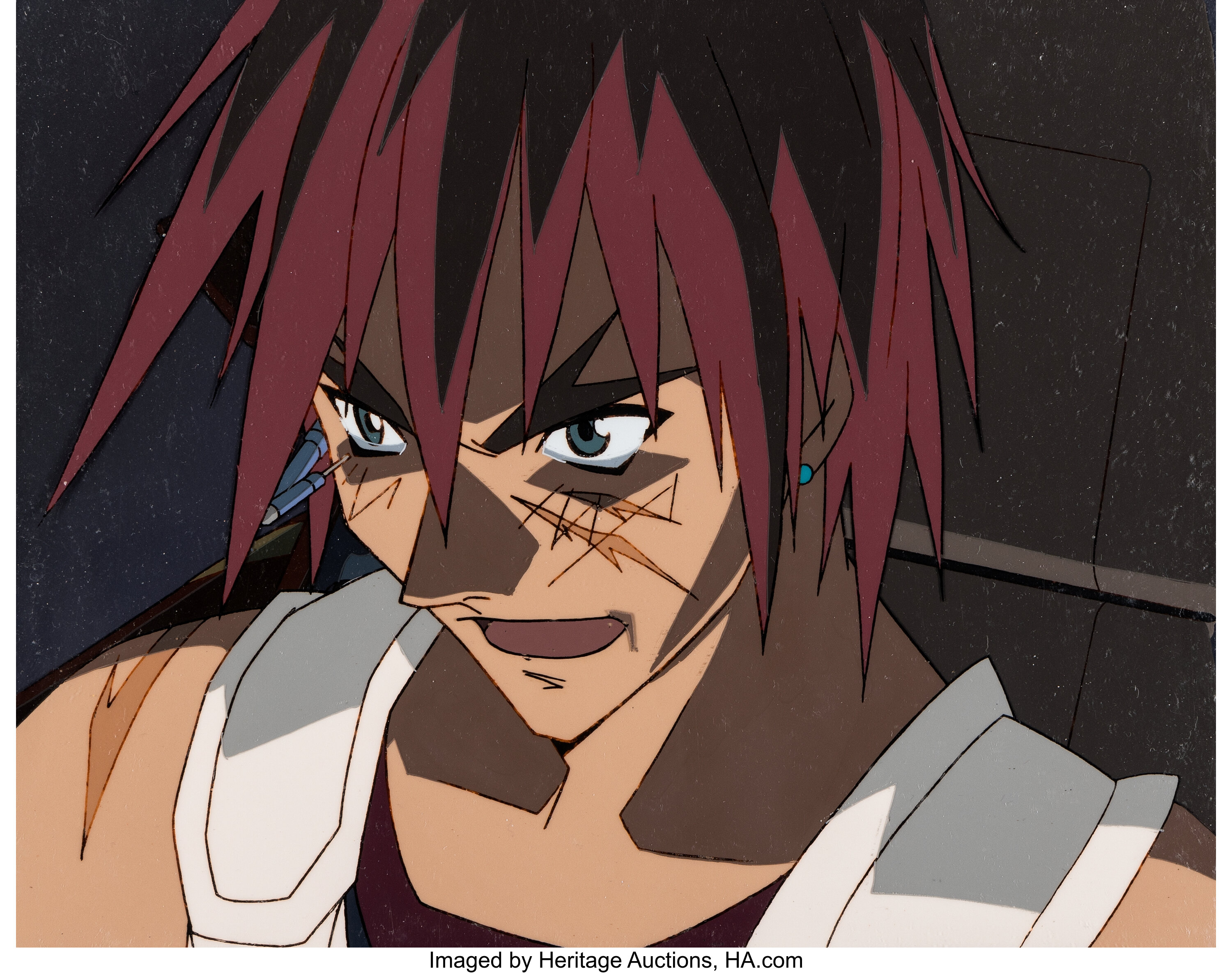 Outlaw Star "Final Countdown" Gene Starwind Production Cel with | Lot ...