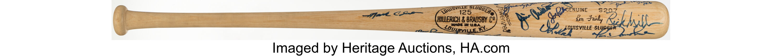 1979 Ron Fairly Game Issued Bat Team Signed By California Angels. | Lot ...