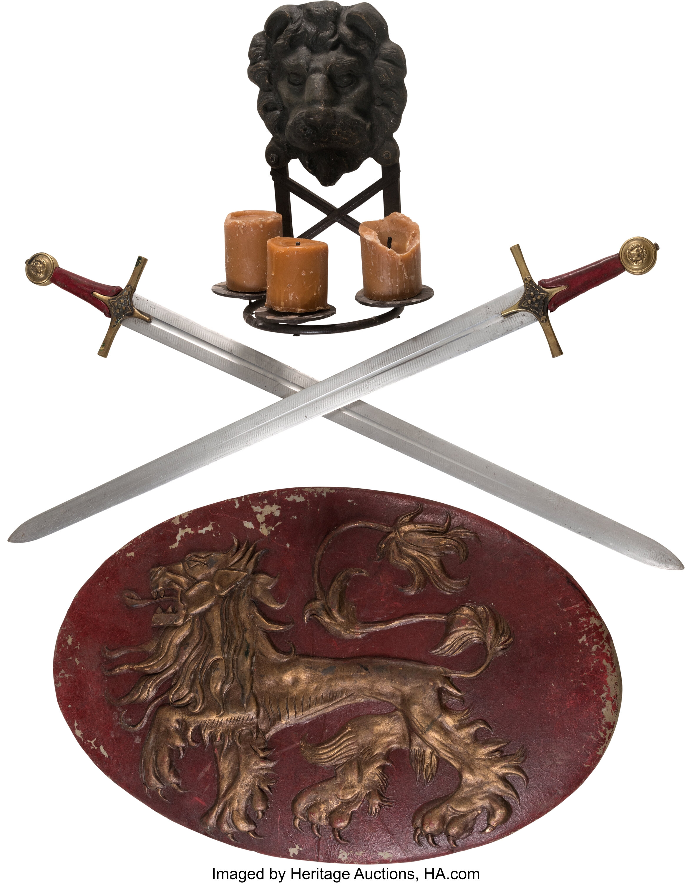 House Lannister Group of (8) Armory Accessories from Game of | Lot ...
