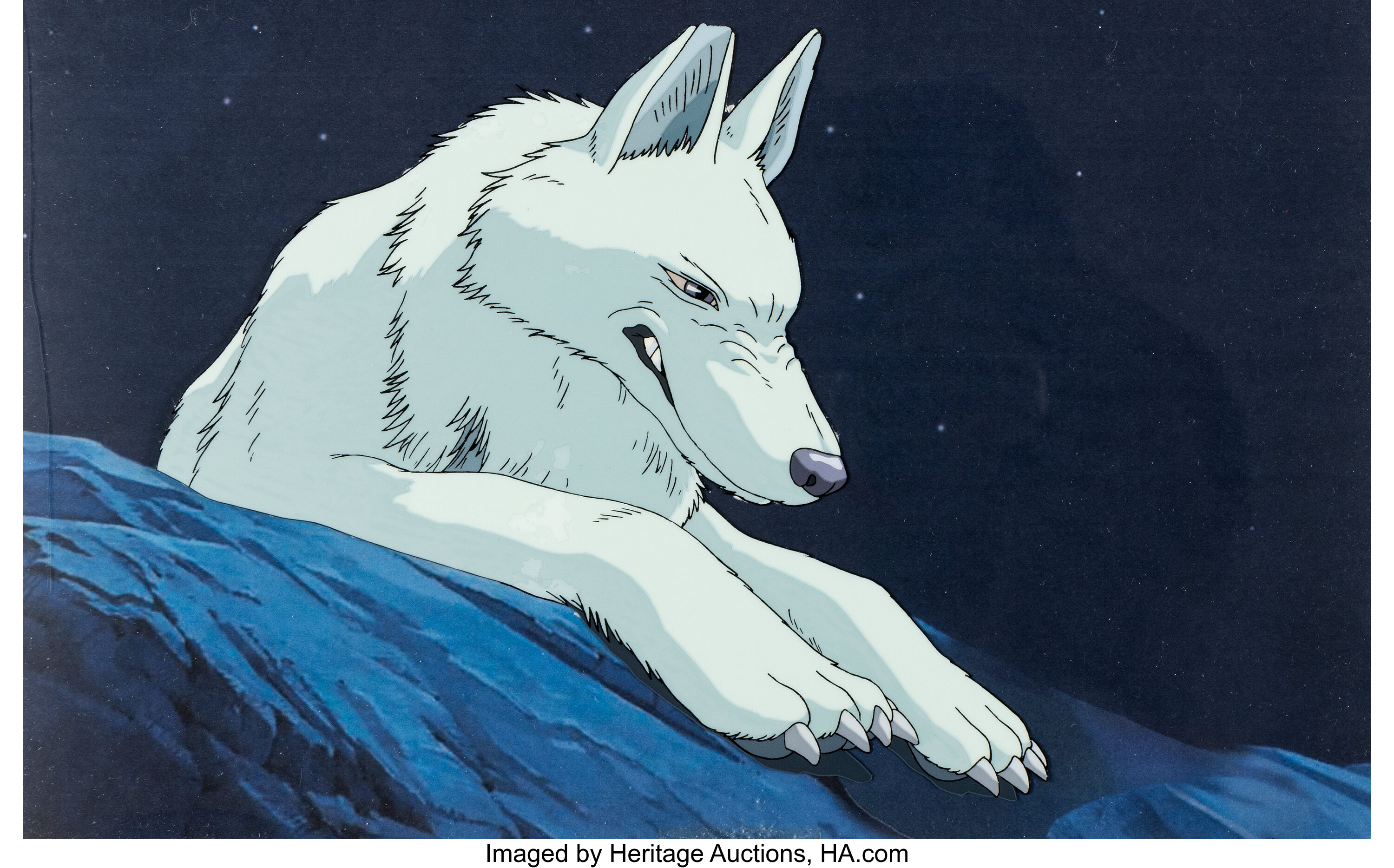 Princess Mononoke Moro Production Cel (Studio Ghibli, 1997). ... | Lot ...