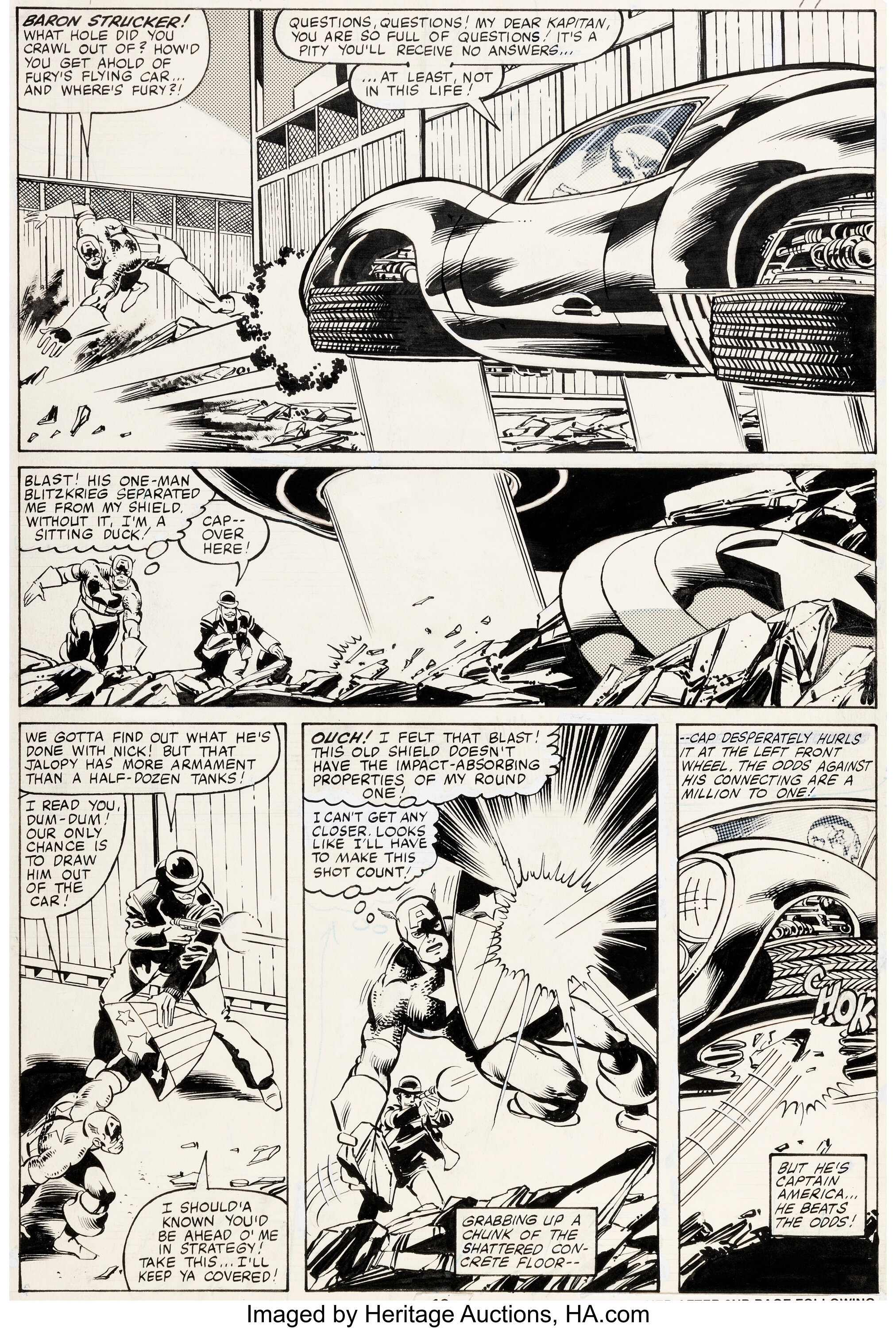 John Byrne and Joe Rubinstein Captain America #247 Story Page 12 | Lot ...