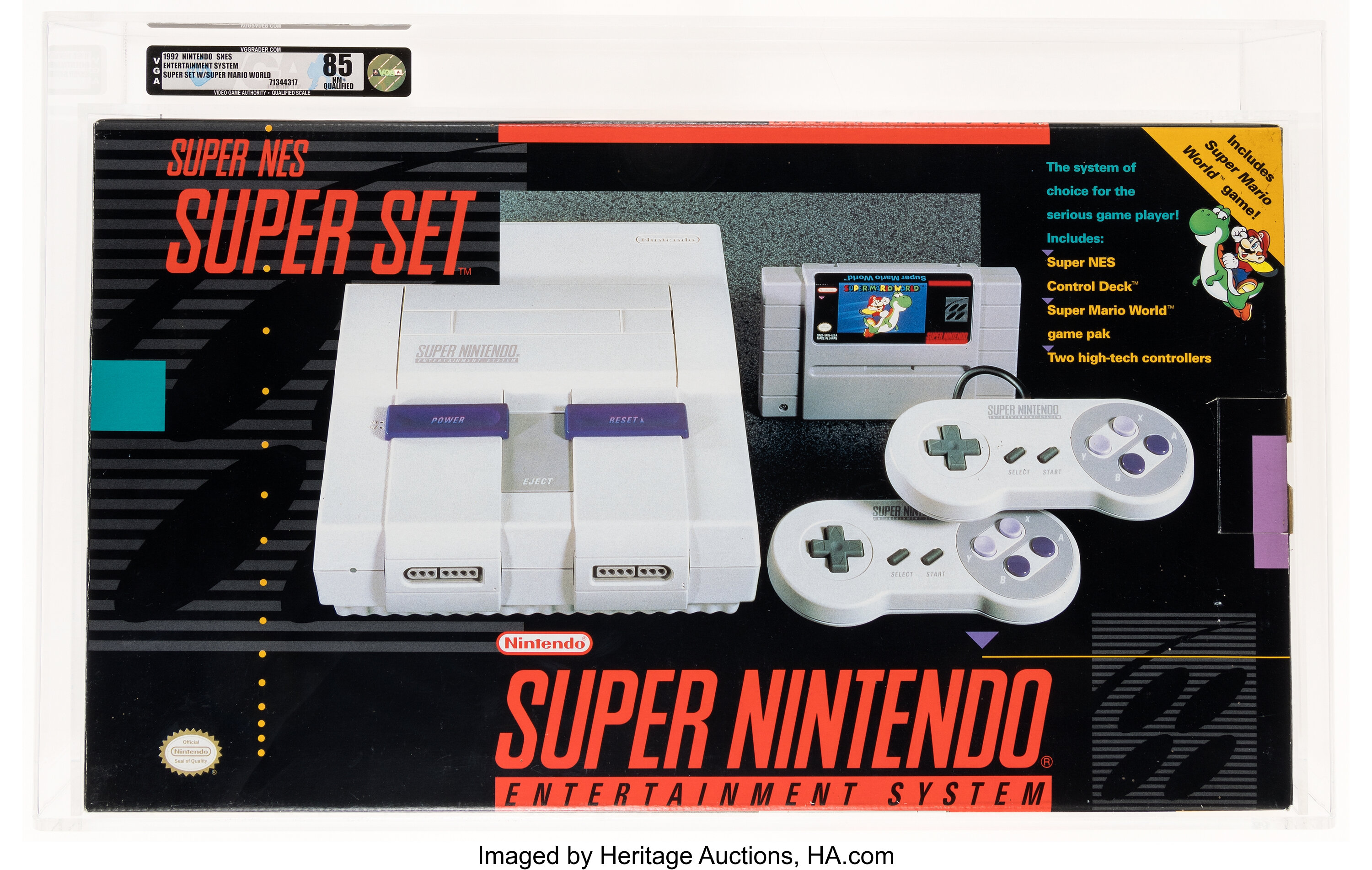 Super Nintendo Super Set Console - VGA 85 NM+ Qualified [with Super ...