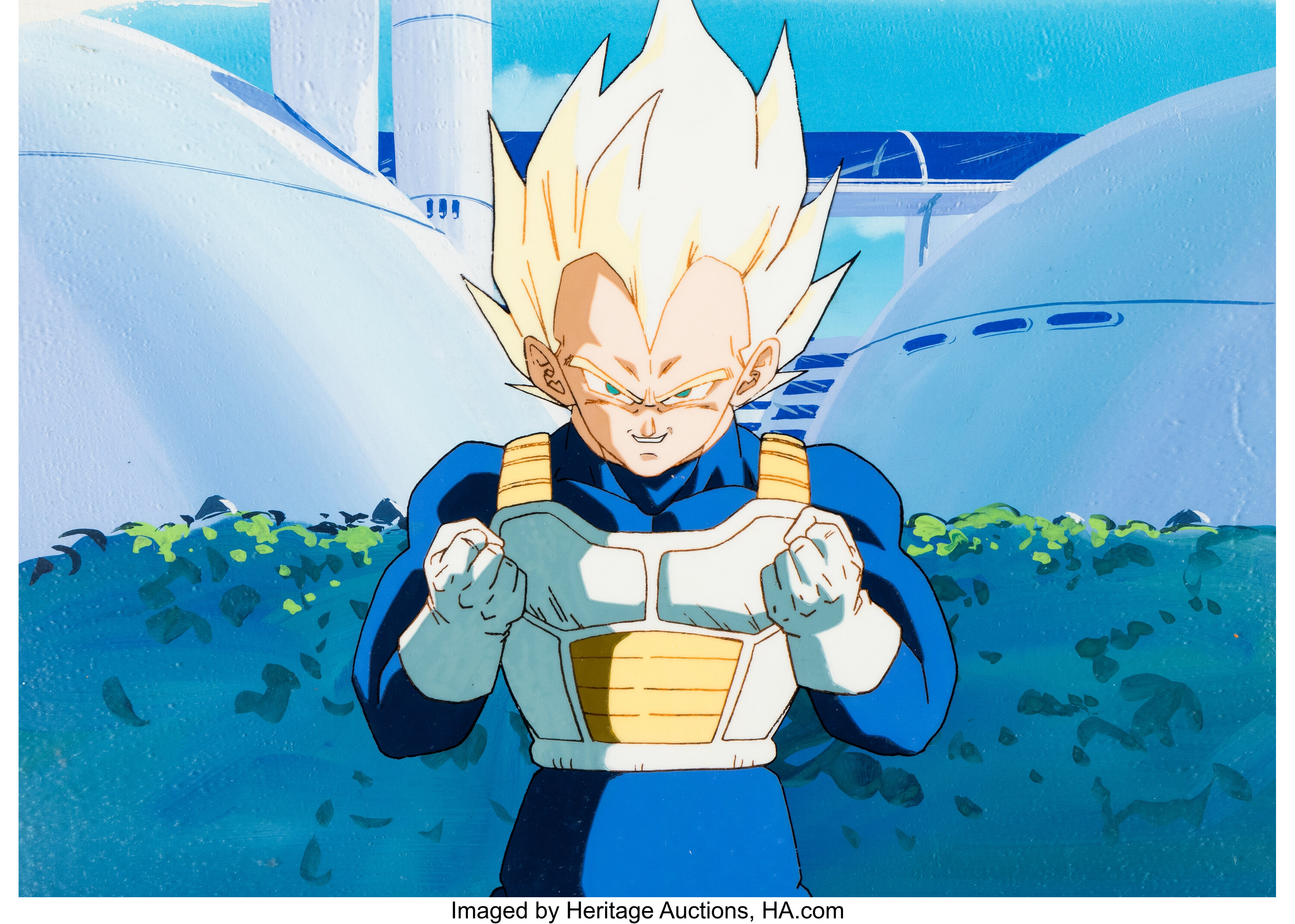 Dragon Ball Z "Super Vegeta" Vegeta Production Cel with Production ...