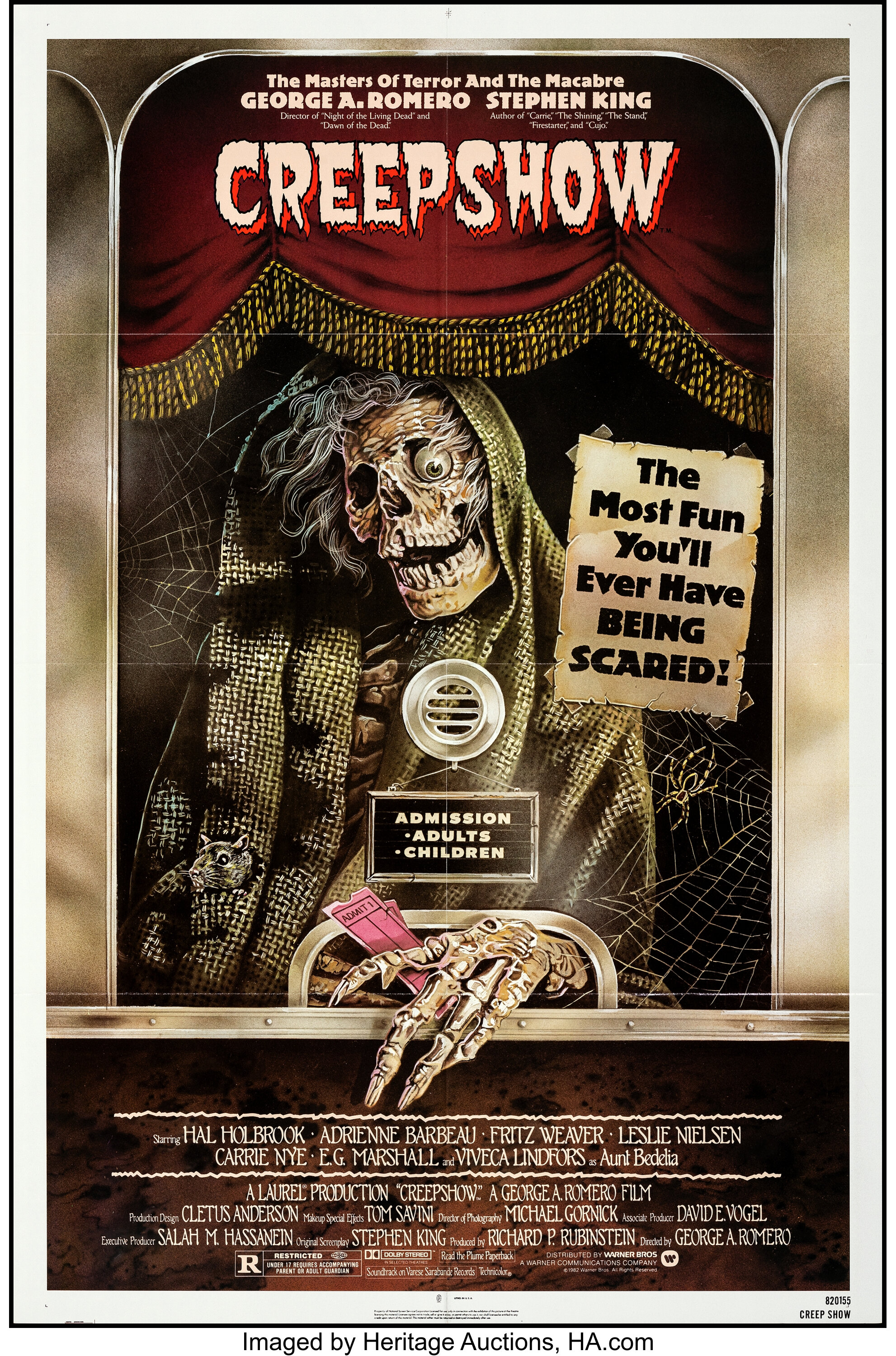 Creepshow (Warner Bros., 1982). Folded, Very Fine+. One Sheet (27 ...