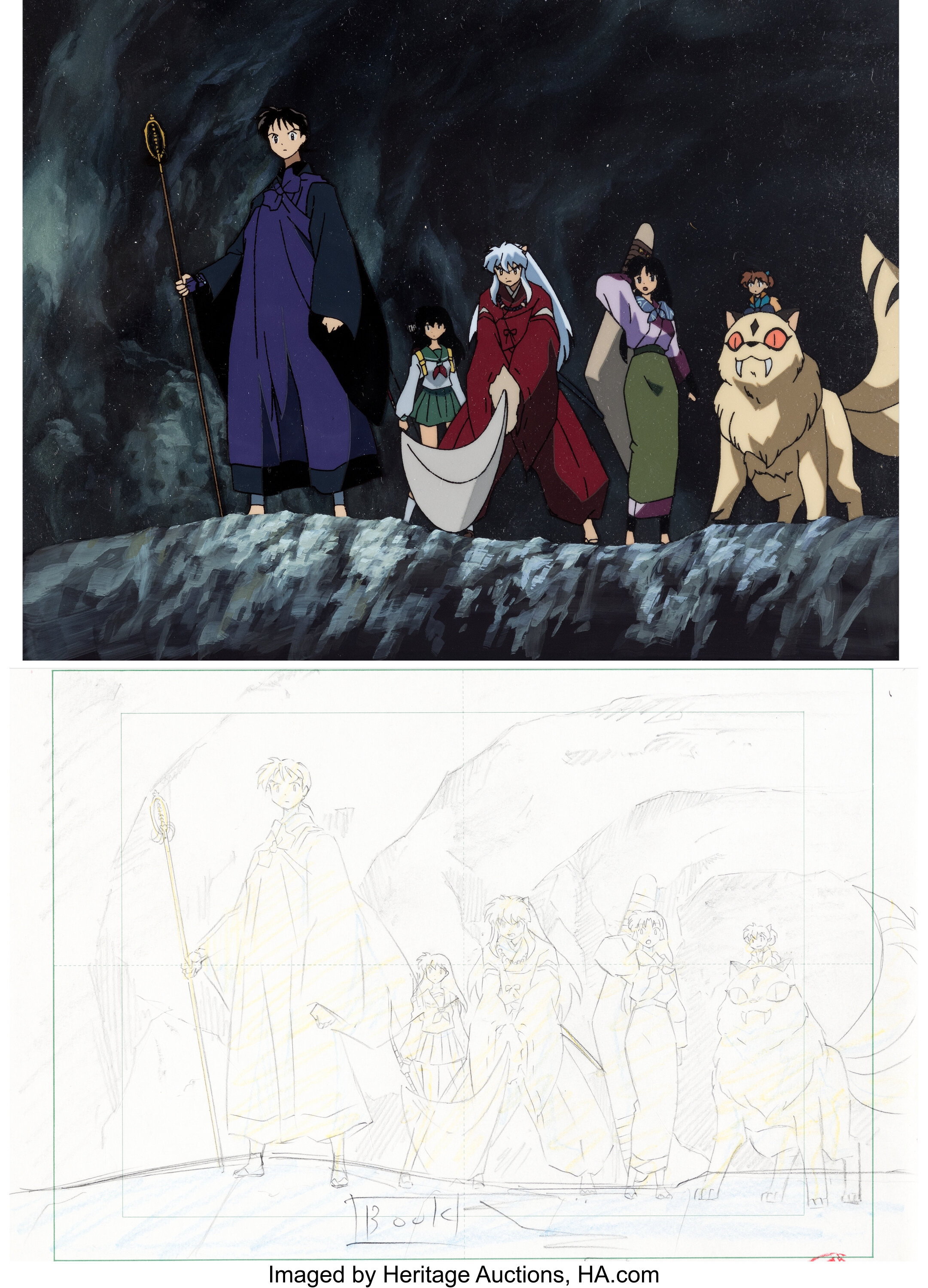 InuYasha "The Mysterious, Lecherous Monk" Miroku, Kagome, Inuyasha ...
