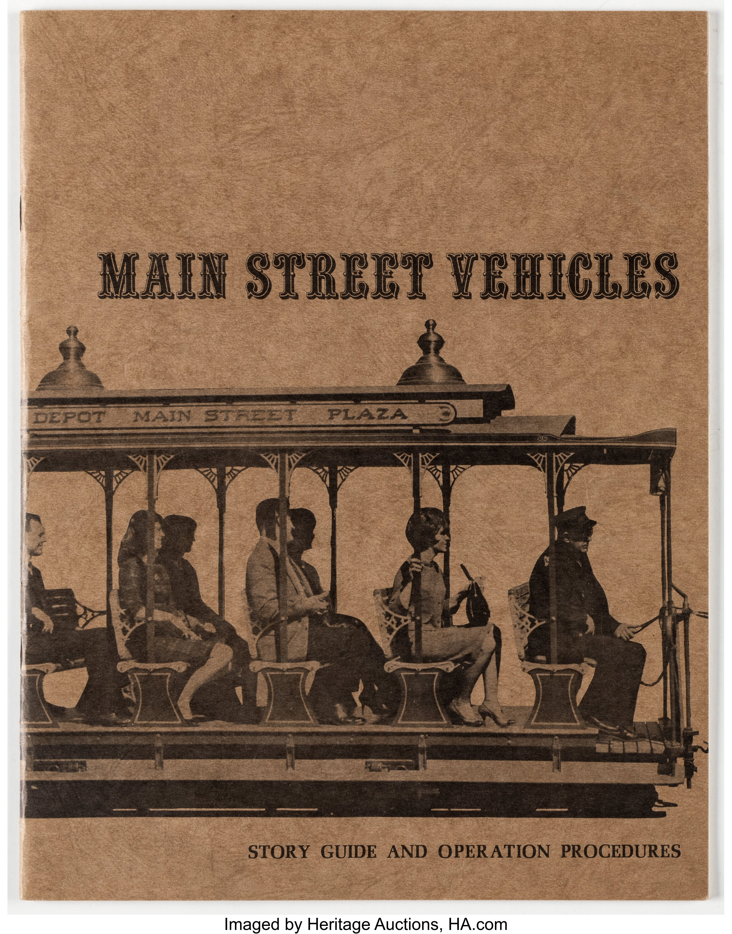 Disneyland - "Main Street Vehicles - Story Guide and Operations | Lot ...