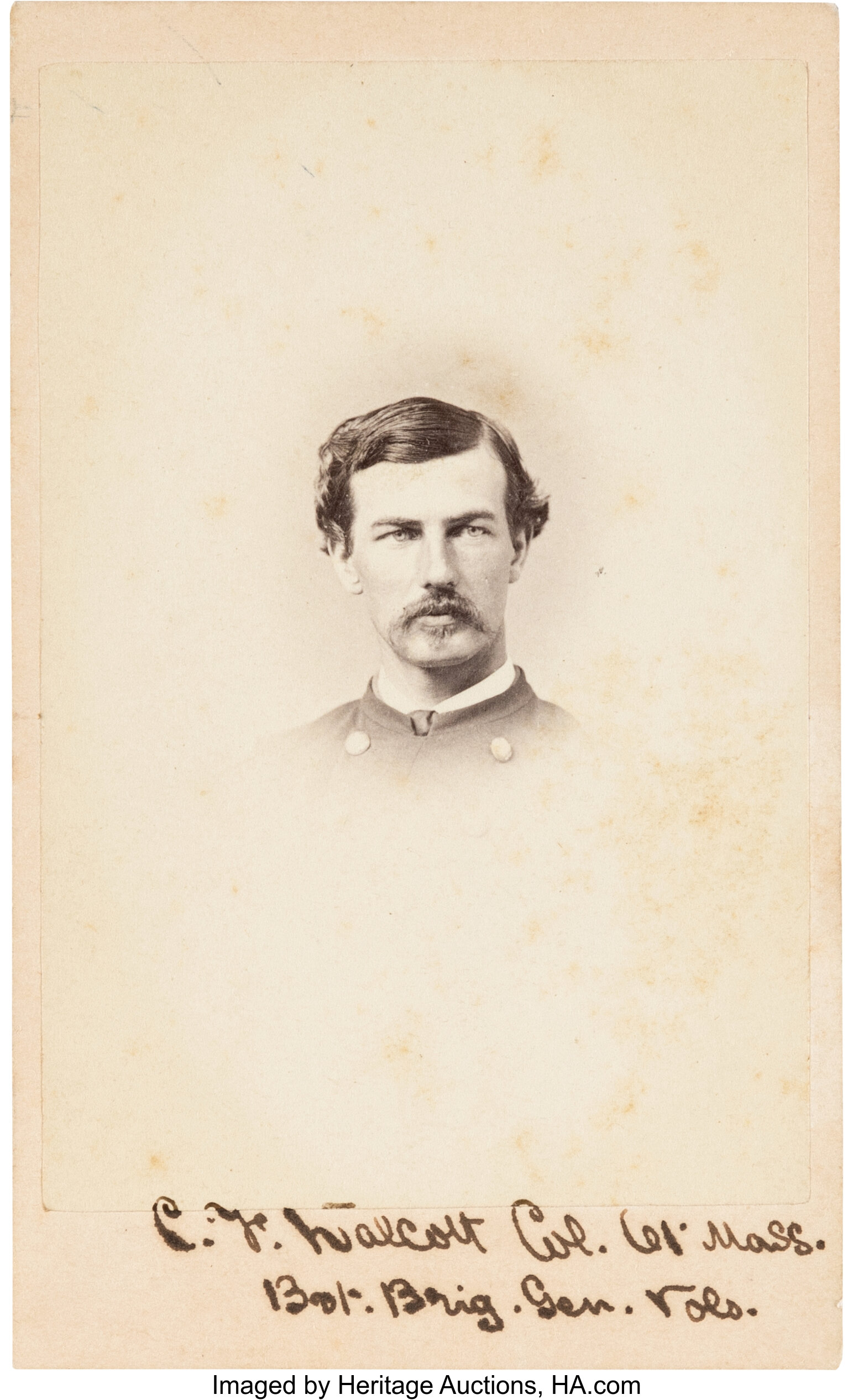 Brigadier General Charles F. Walcott: Carte de Visite (CDV).... | Lot ...