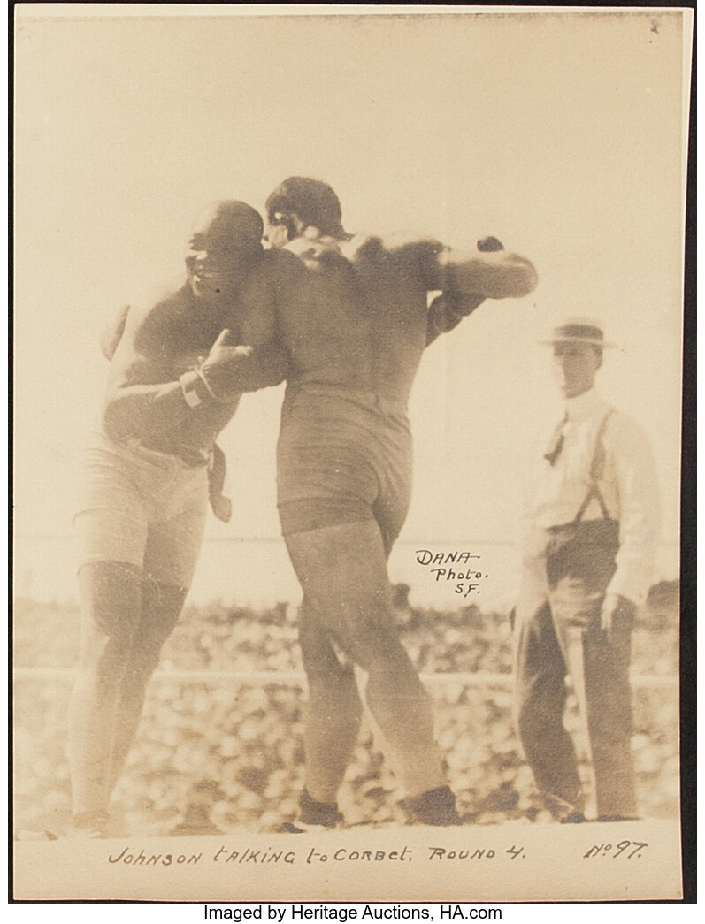 1910s Jack Johnson vs. James Jeffries Vintage Photograph. ... | Lot ...