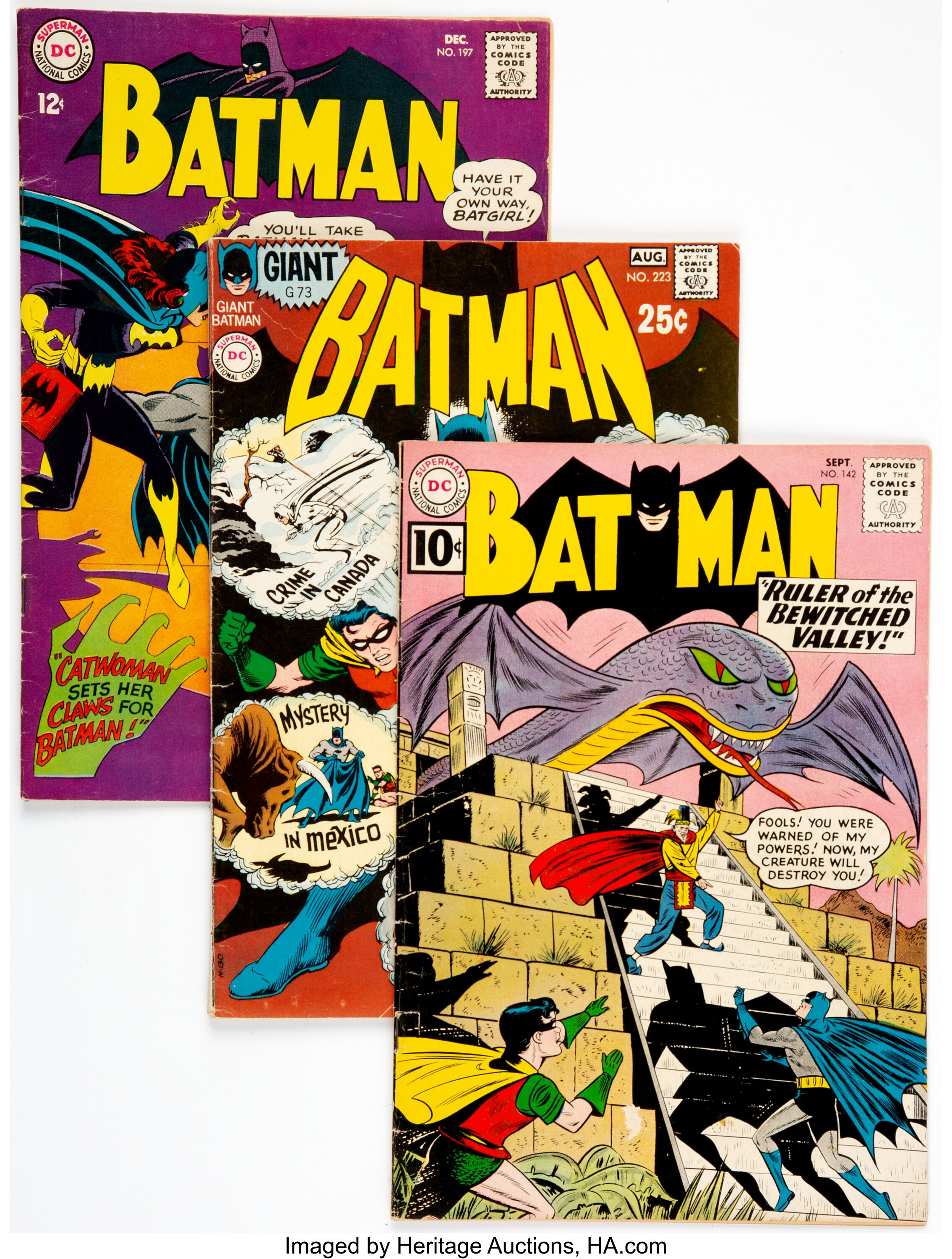 Batman Group of 16 (DC, 1959-77) Condition: Average VG.... (Total ...