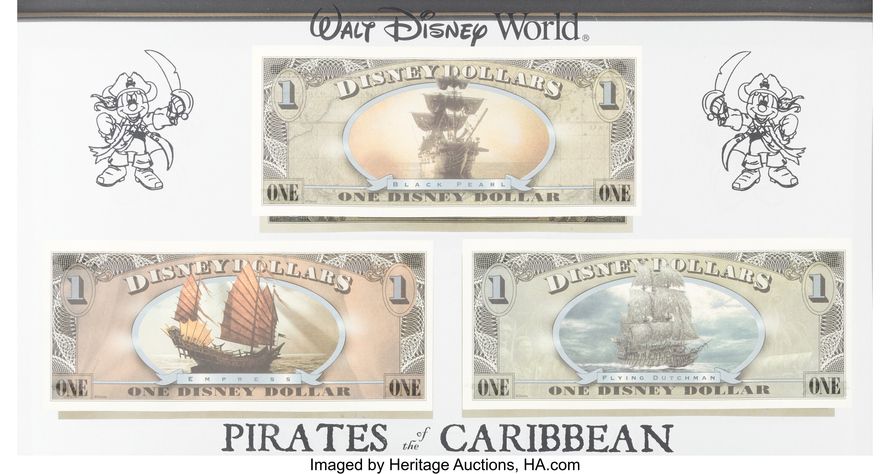 Walt Disney World - Disney Dollars Pirates of the Caribbean Series ...