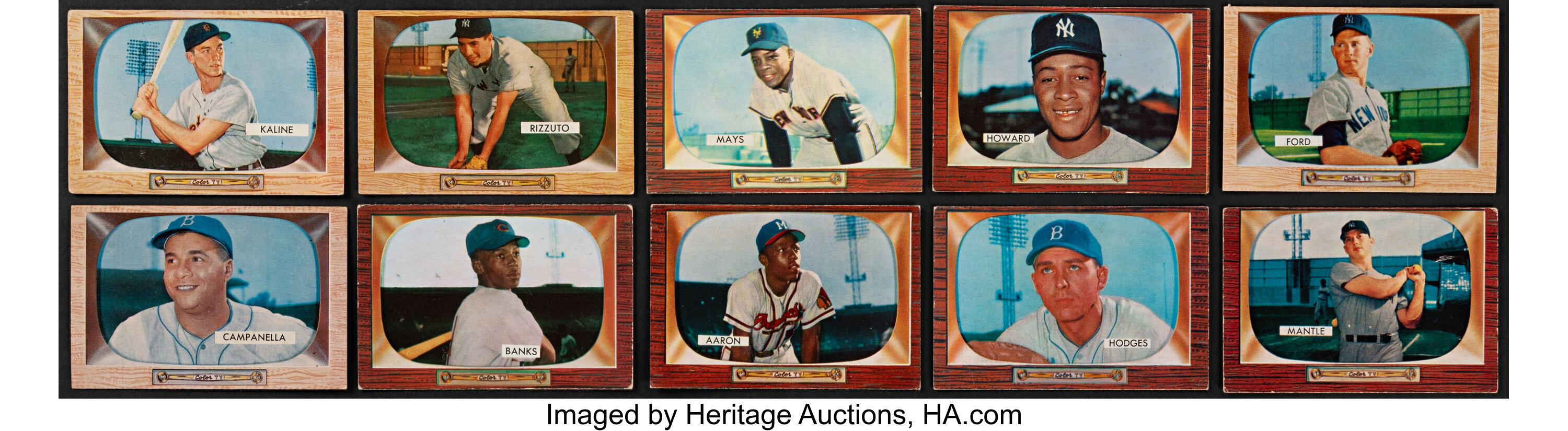 1955 Bowman Baseball Complete Set (320) Plus Six Variations. ... | Lot ...