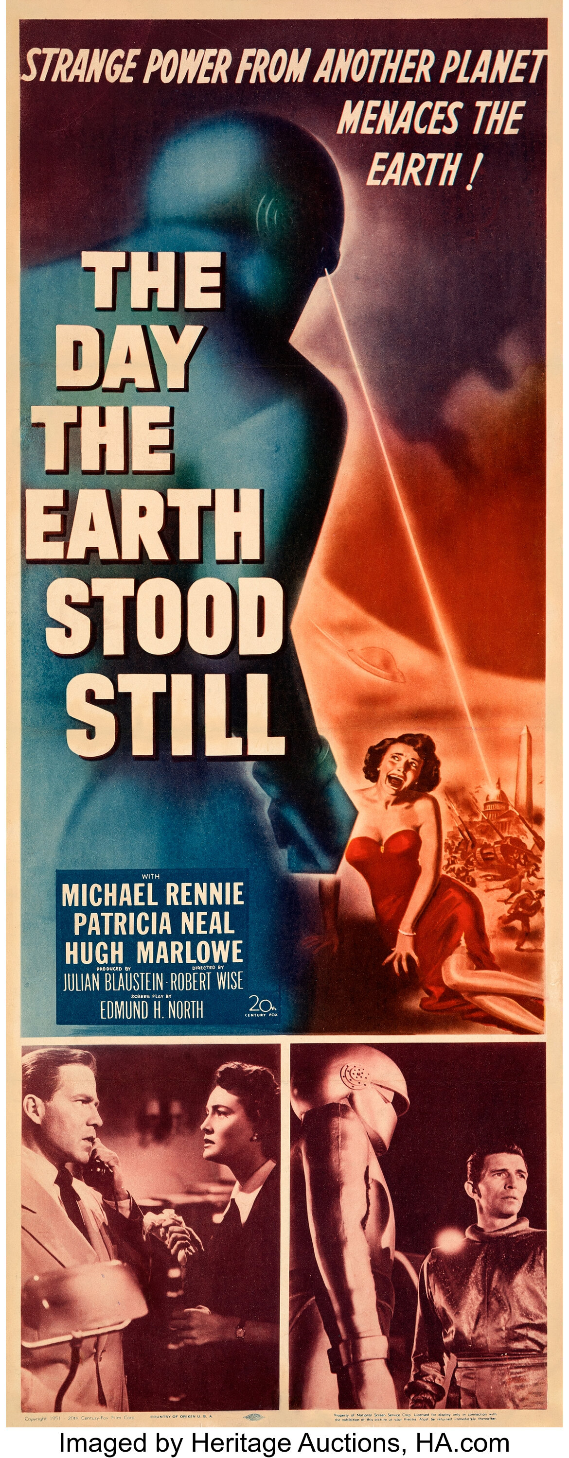 The Day the Earth Stood Still (20th Century Fox, 1951). Fine on | Lot ...