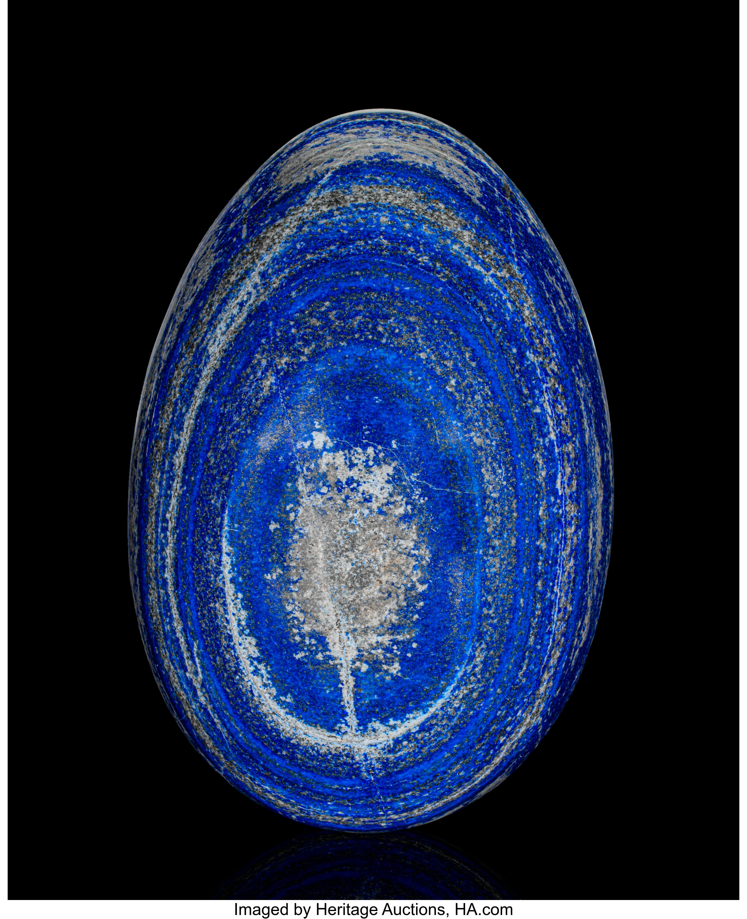 Lapis Lazuli Egg. Badakhshan. Afghanistan. ... Lapidary Art Eggs | Lot ...