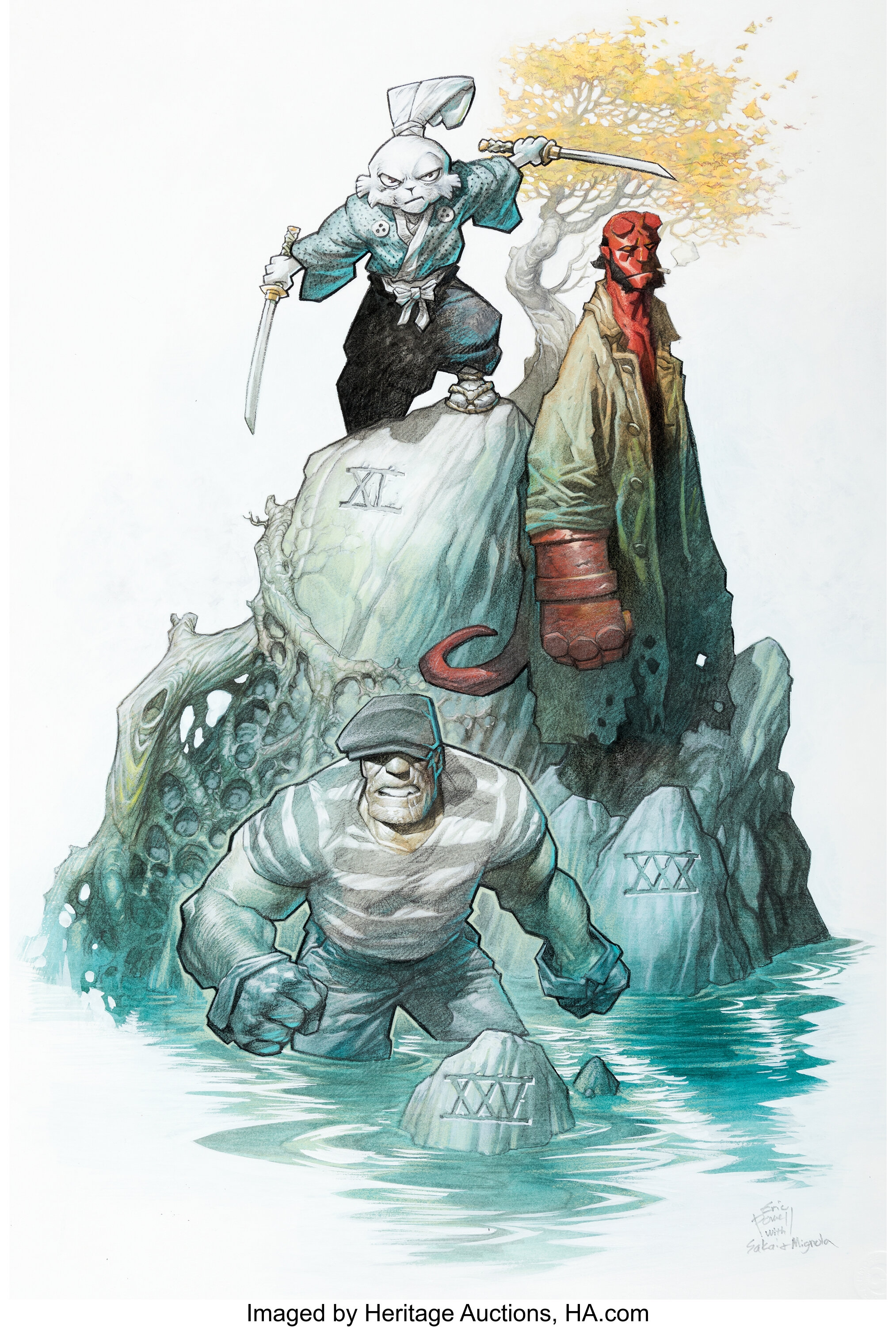 Eric Powell, Stan Sakai, and Mike Mignola The Goon, Hellboy, and | Lot ...