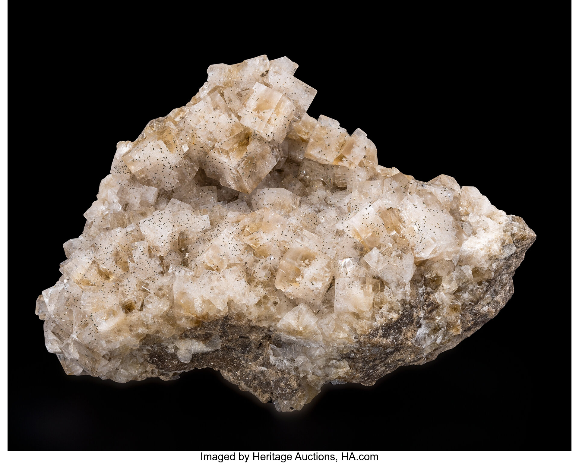 Fluorite. Dundas Quarry. Ontario, Canada. 3.28 x 2.24 x 2.12 inches ...