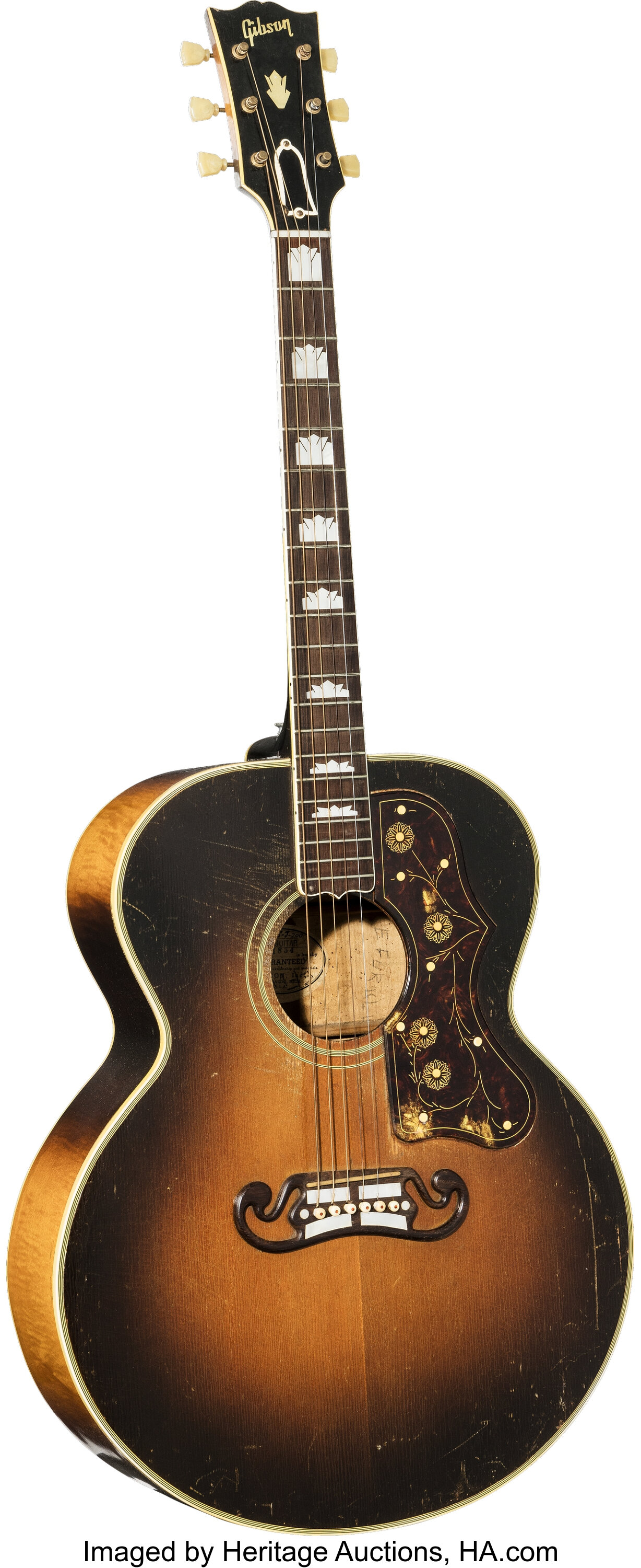 1948 Gibson SJ-200 Sunburst Acoustic Guitar, Serial #A1854.. ... | Lot ...