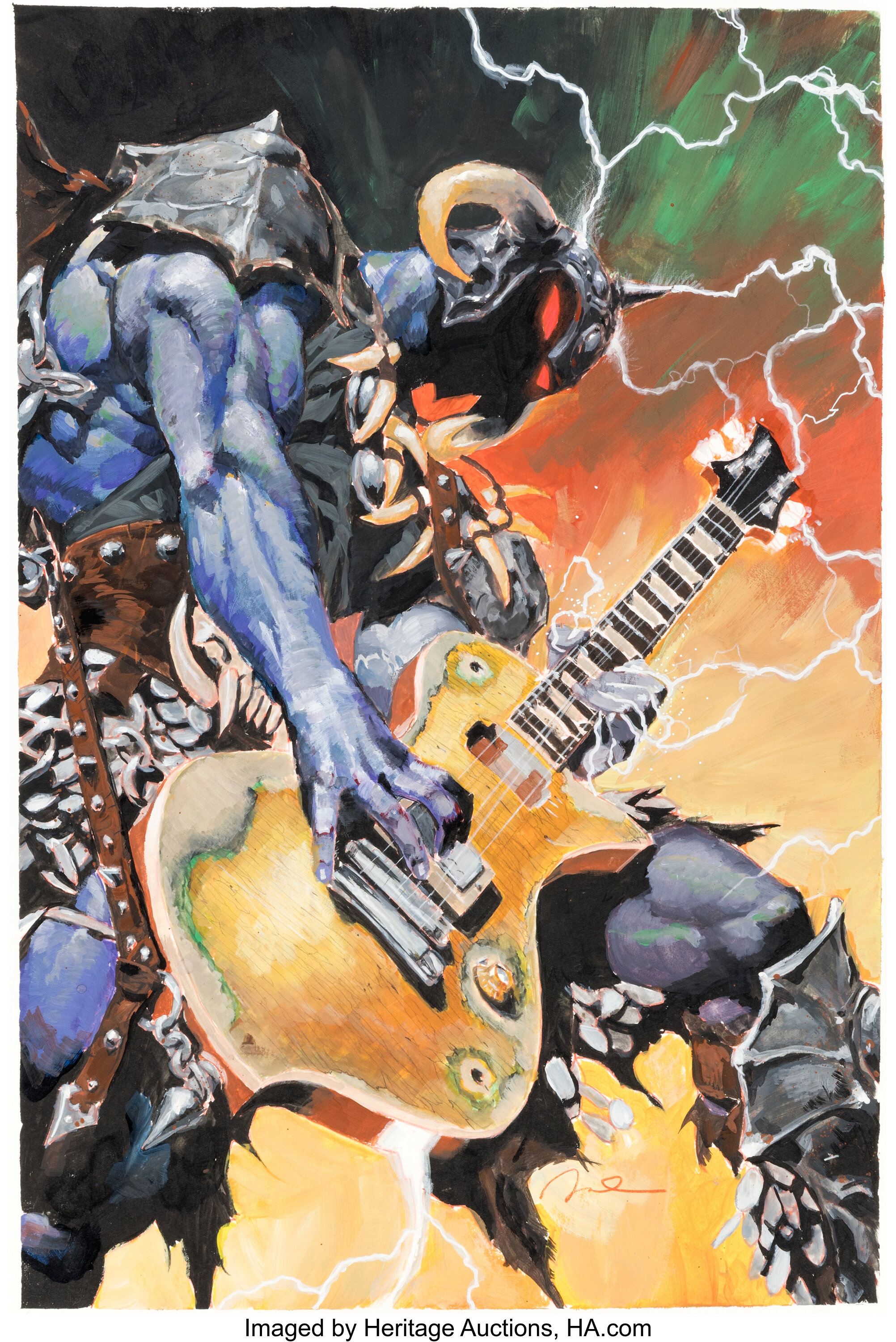 Gerald Parel Frank Frazetta's Death Dealer #1 Variant Cover | Lot ...