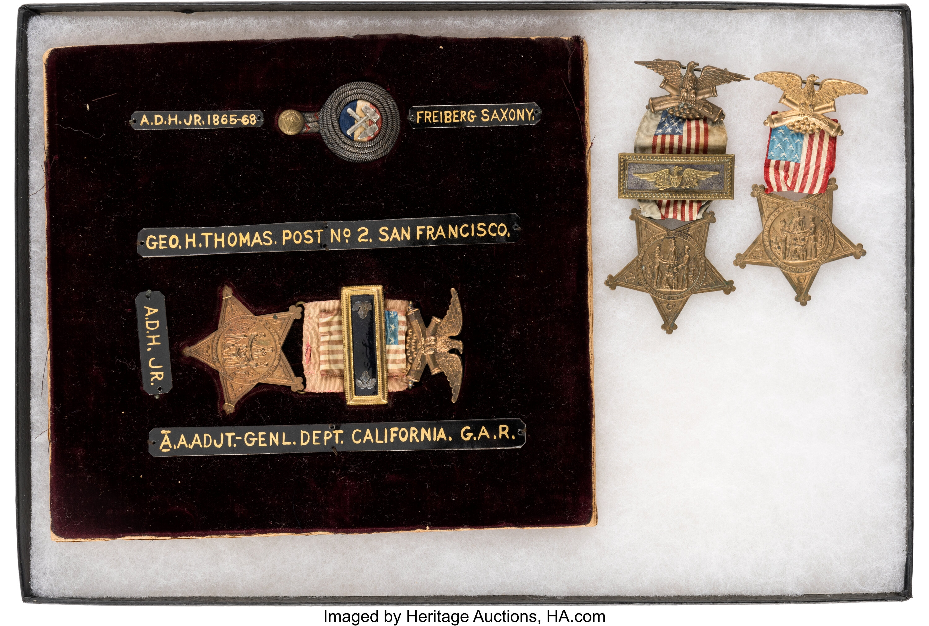 San Francisco G.A.R. Badges and More.. ... Military & Patriotic | Lot ...