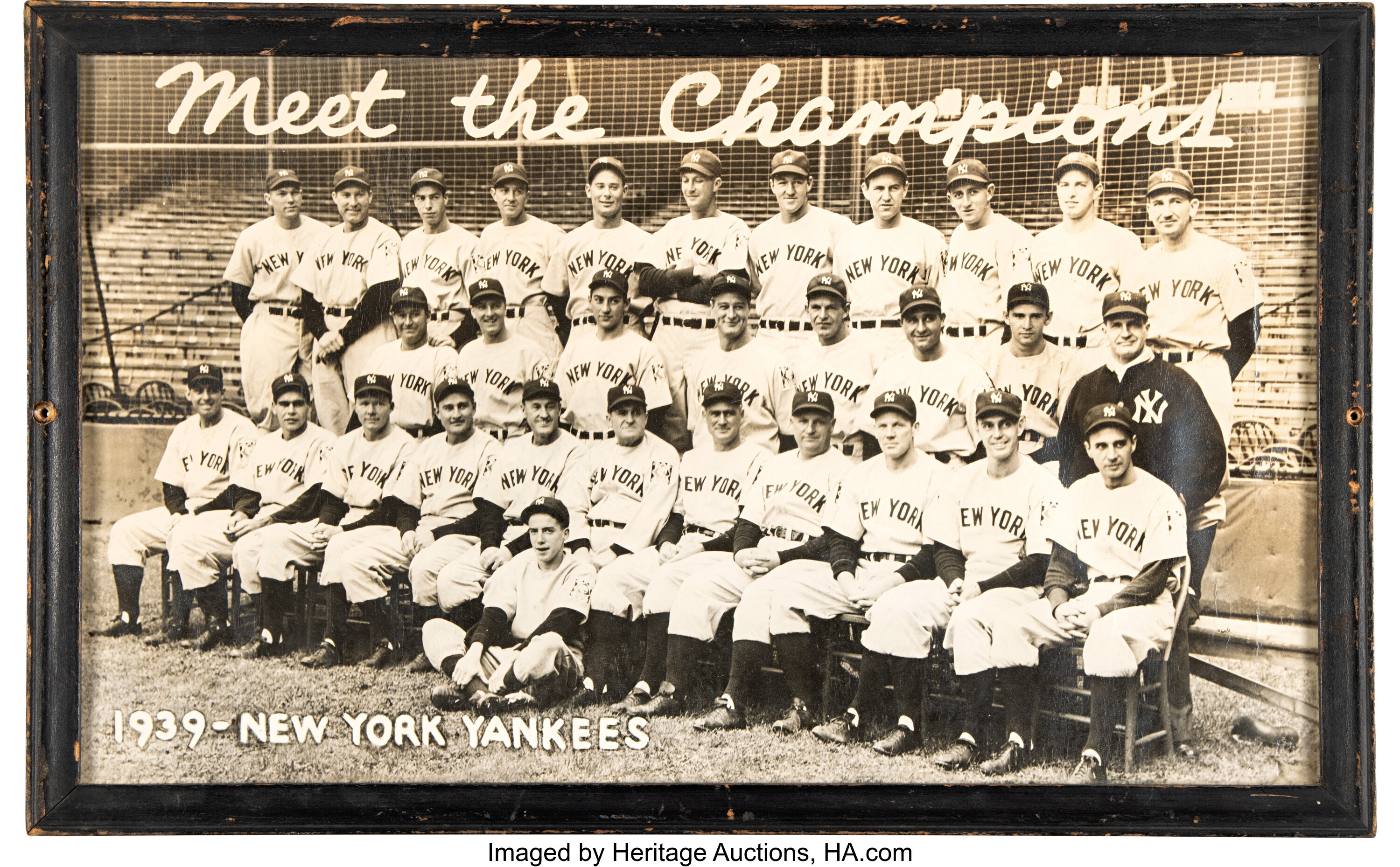 1939 New York Yankees Large Team Photograph.... Baseball | Lot #83458 ...