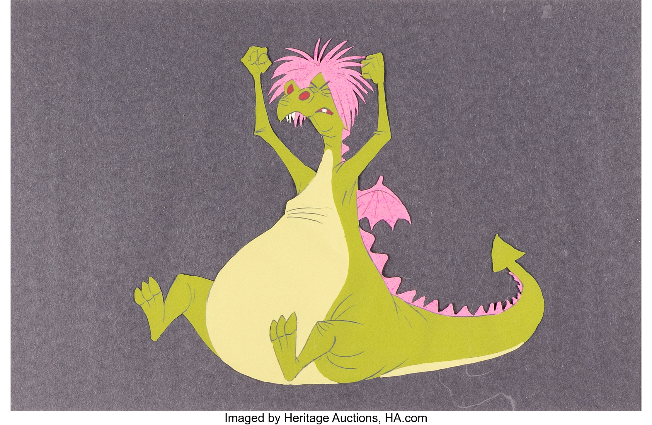 Pete's Dragon Elliott Early Preliminary Test Color Model Cel with | Lot ...
