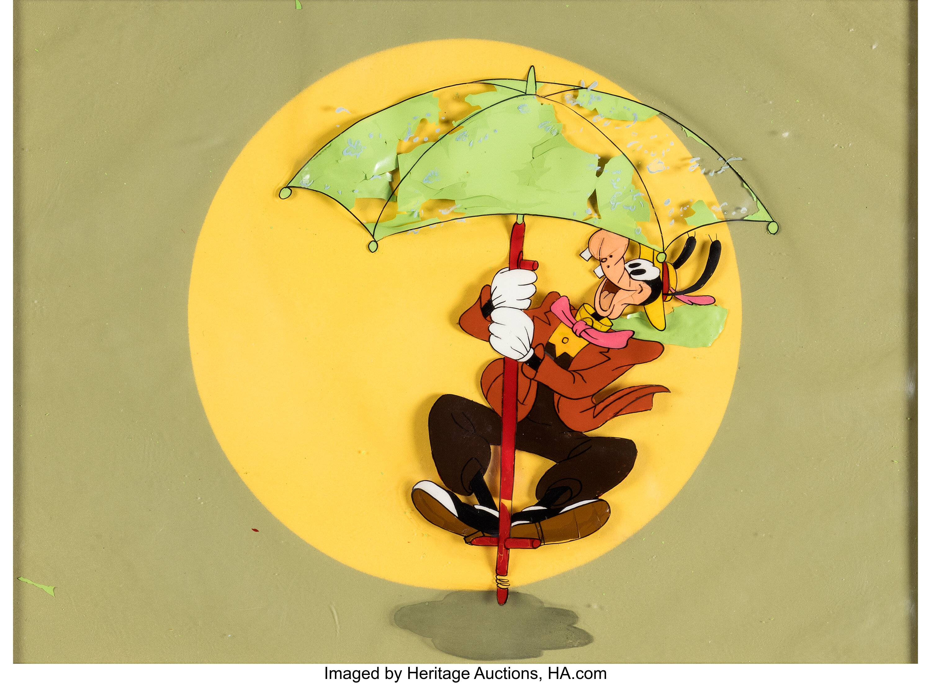 Victory Vehicles Goofy Production Cel from the Basmajian Collection ...