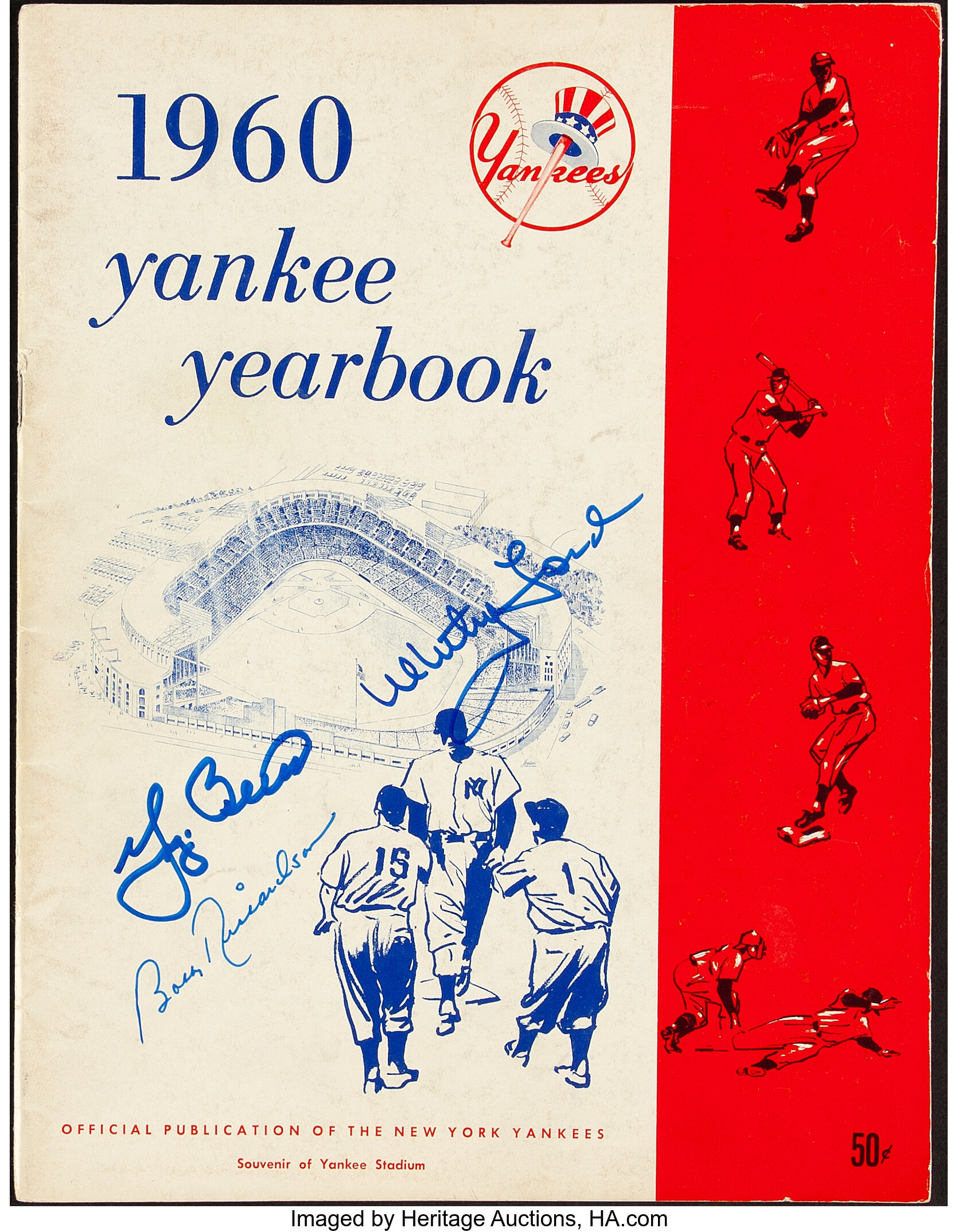 1960 New York Yankees Multi-Signed Yearbook. ... Baseball | Lot #43183 ...