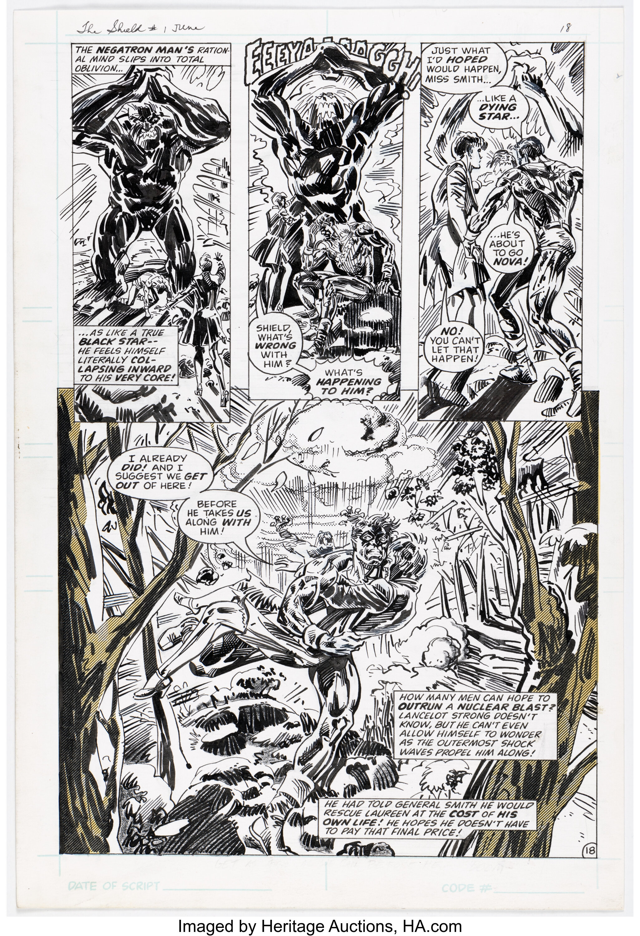 Alan Weiss and Sam de la Rosa Lancelot Strong, The Shield #1 Story ...
