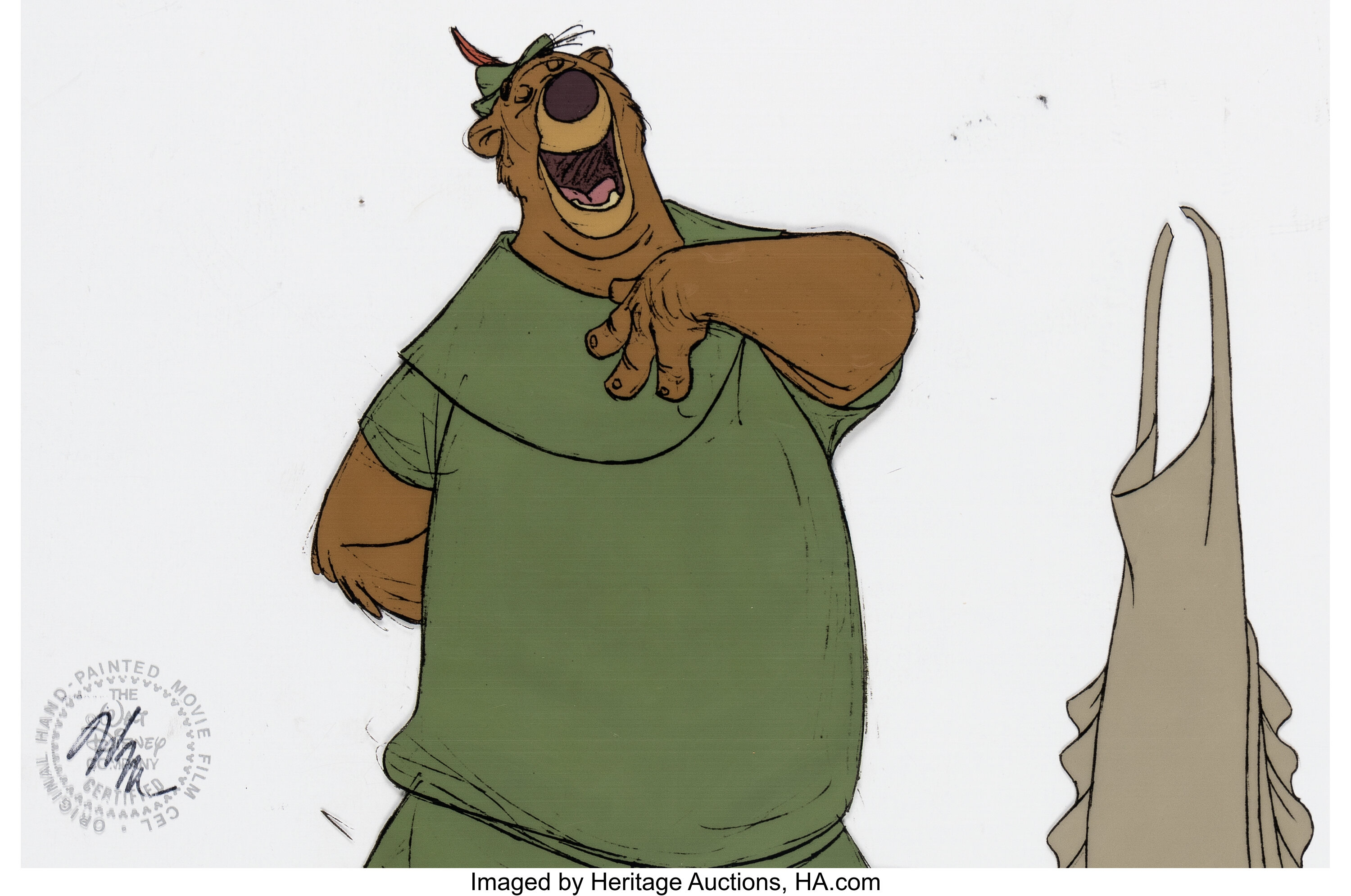 Robin Hood Little John Production Cel (Walt Disney, 1973). ... | Lot ...