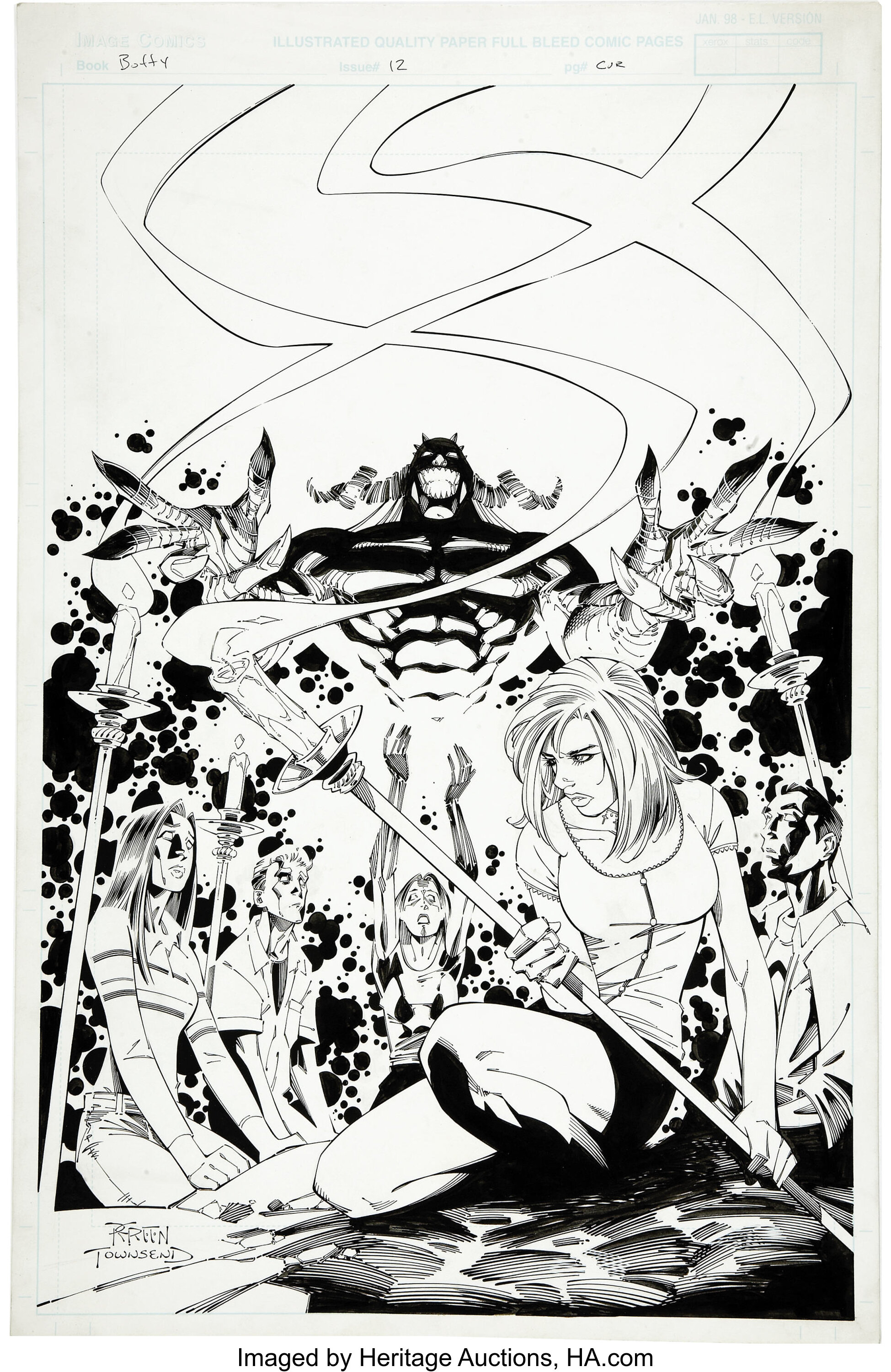 Randy Green - Buffy, the Vampire Slayer #12 Cover Original Art | Lot ...