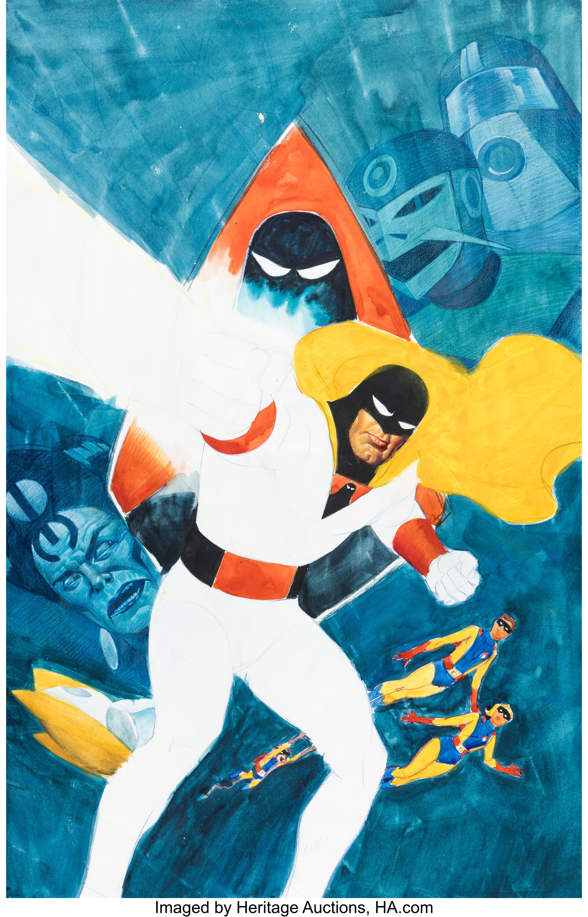 Steve Rude Future Quest Presents #1 Cover Painting Preliminary | Lot ...