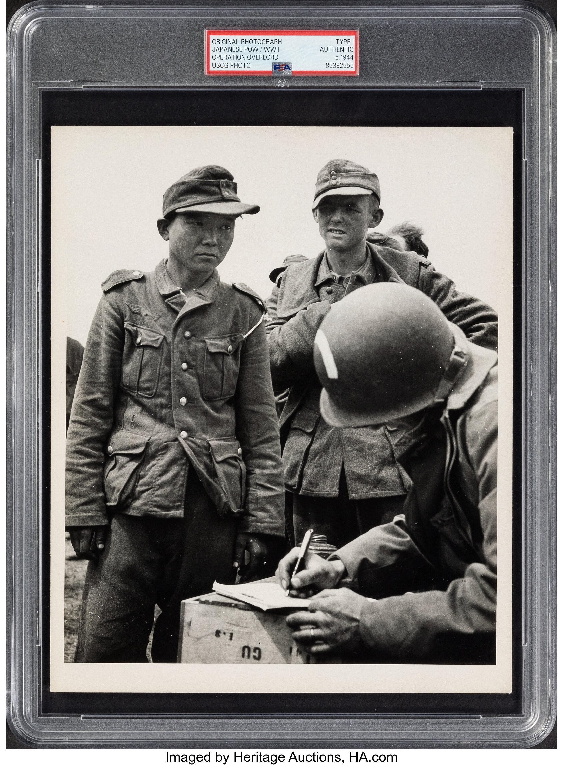 "JAP IN NAZI UNIFORM CAPTURED", D-Day, June 6, 1944, 10" x 8" | Lot ...