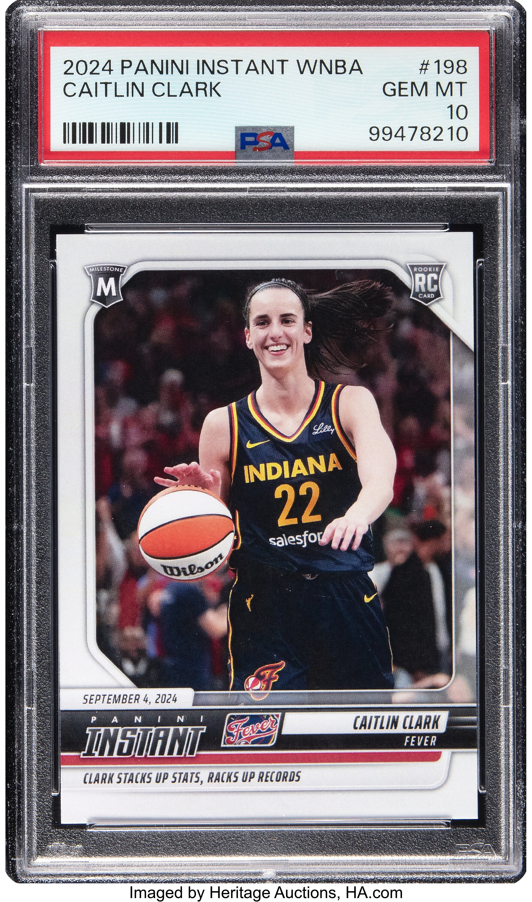 2024 Panini Instant WNBA Caitlin Clark #198 PSA Gem Mint 10.... | Lot ...