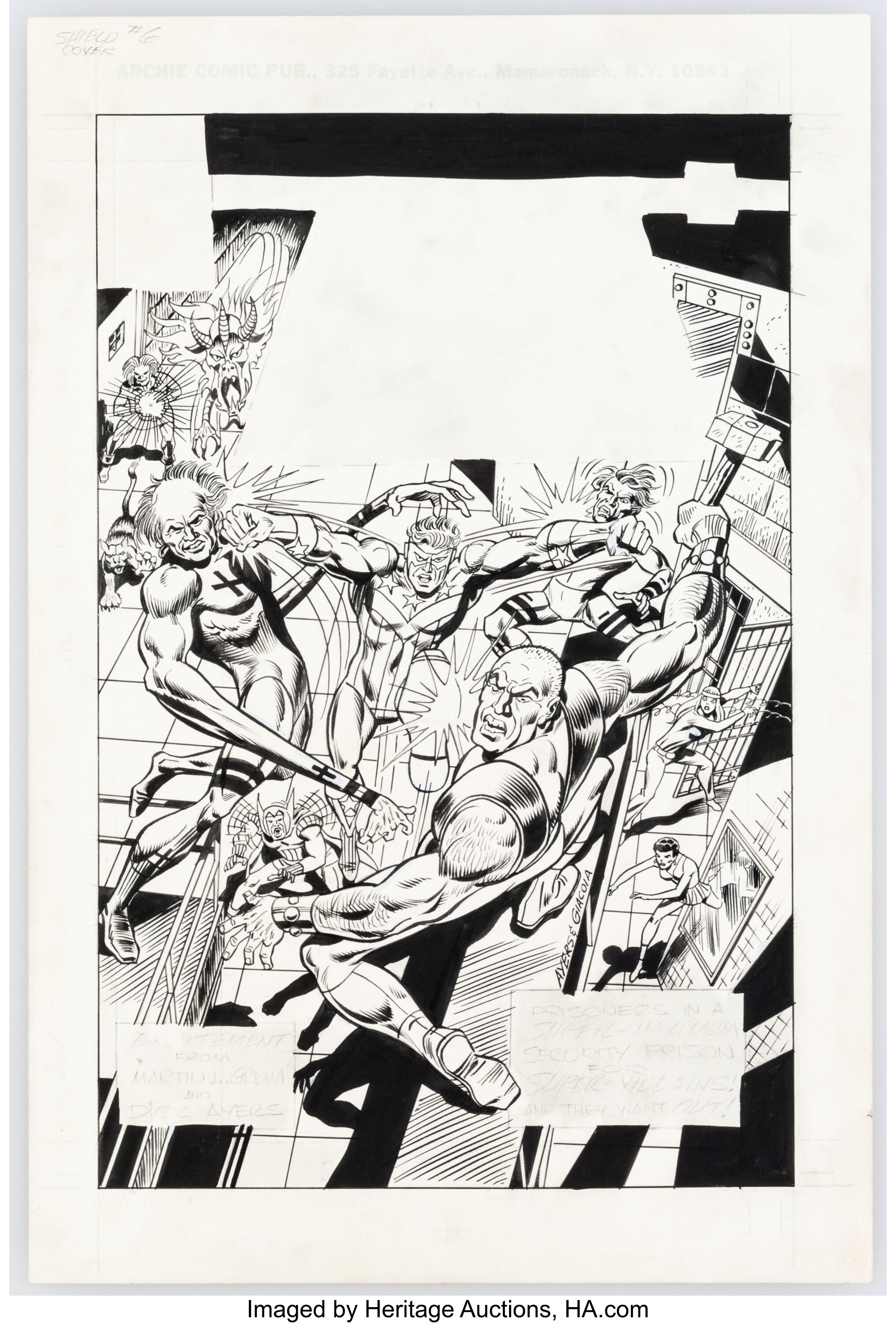Dick Ayers and Frank Giacoia The Original Shield #6 Unpublished | Lot ...