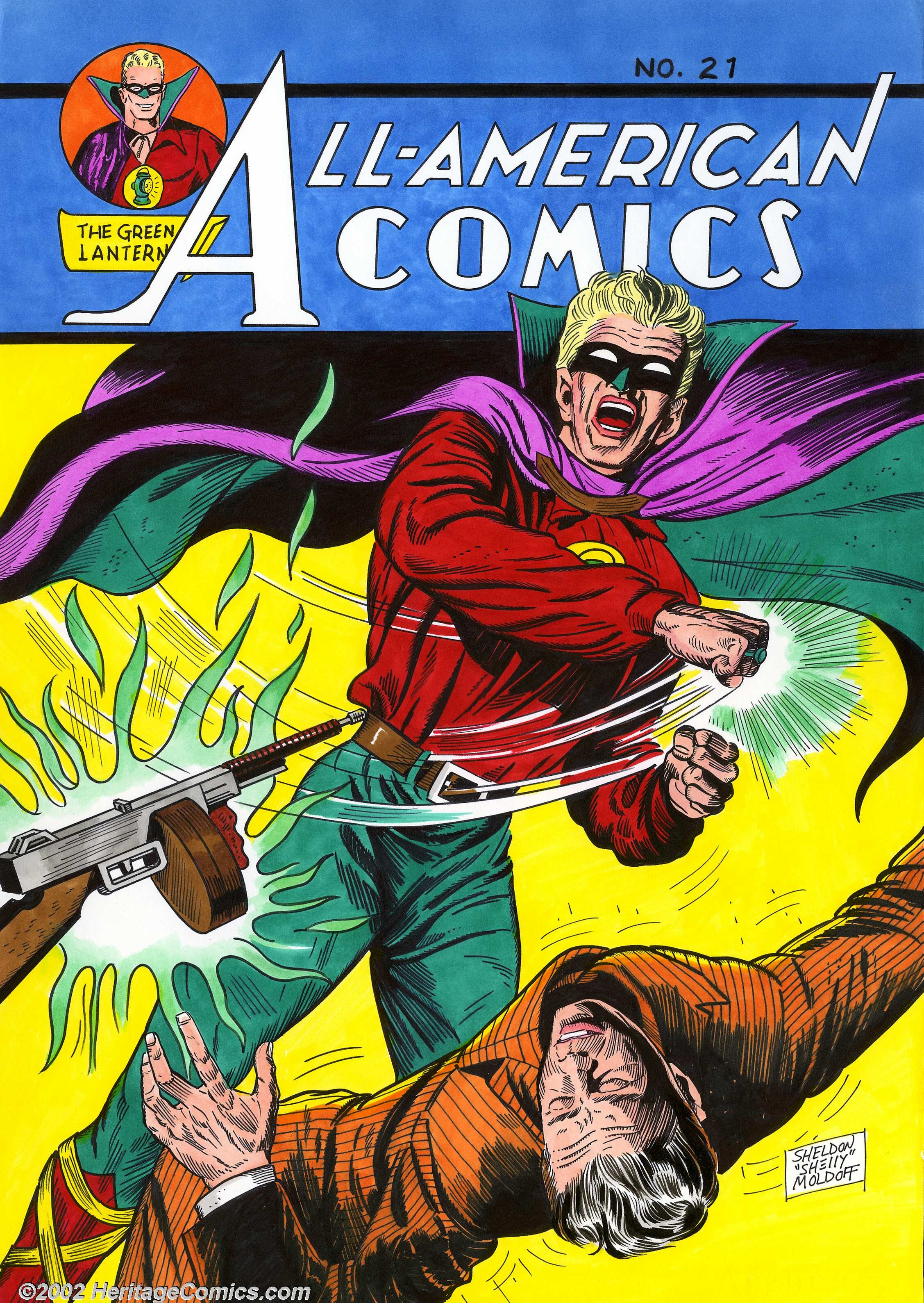 Sheldon Moldoff - Original Cover Art Re-creation for All-American | Lot ...