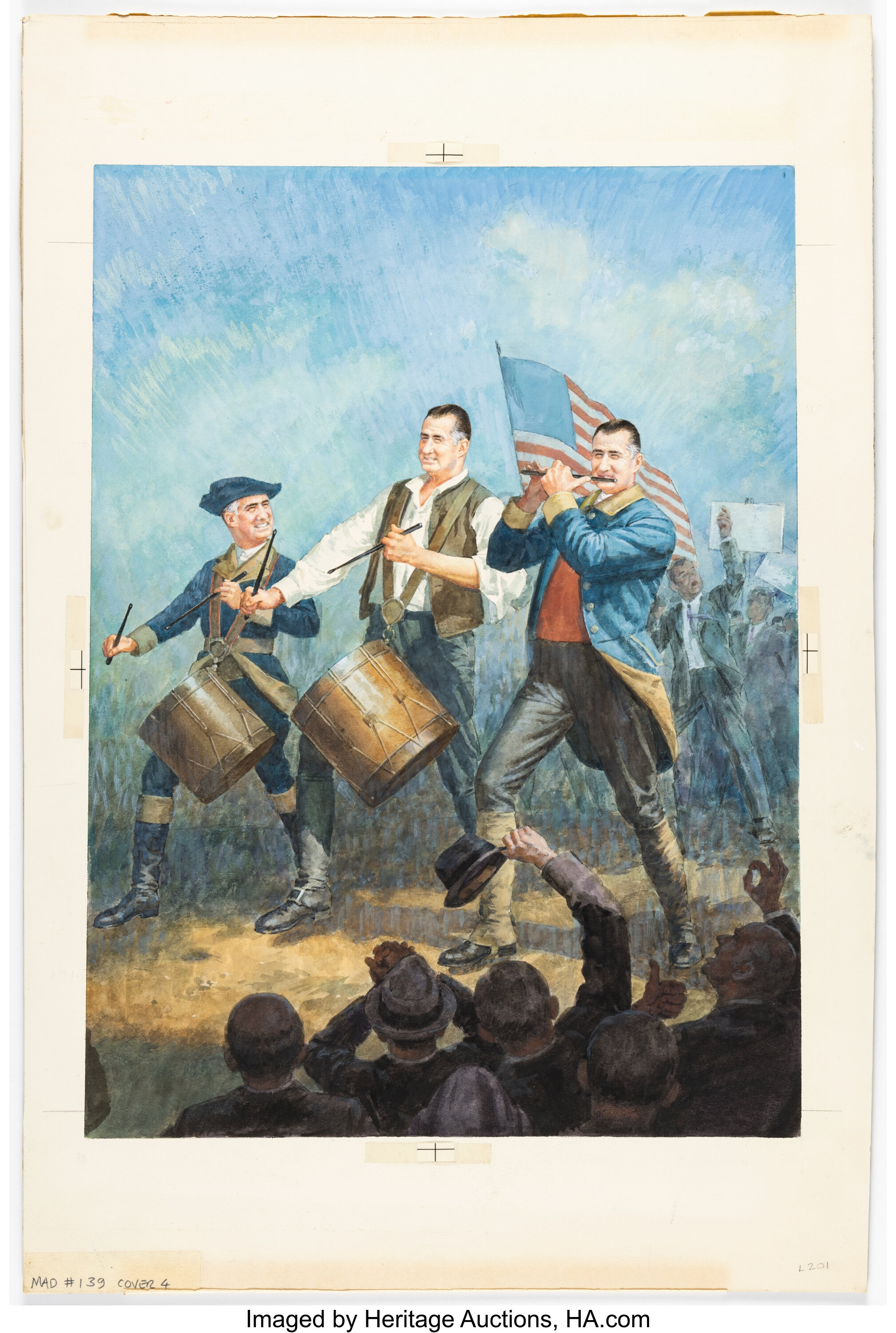 Norman Mingo MAD #139 Back Cover Painting Original Art (EC, | Lot ...