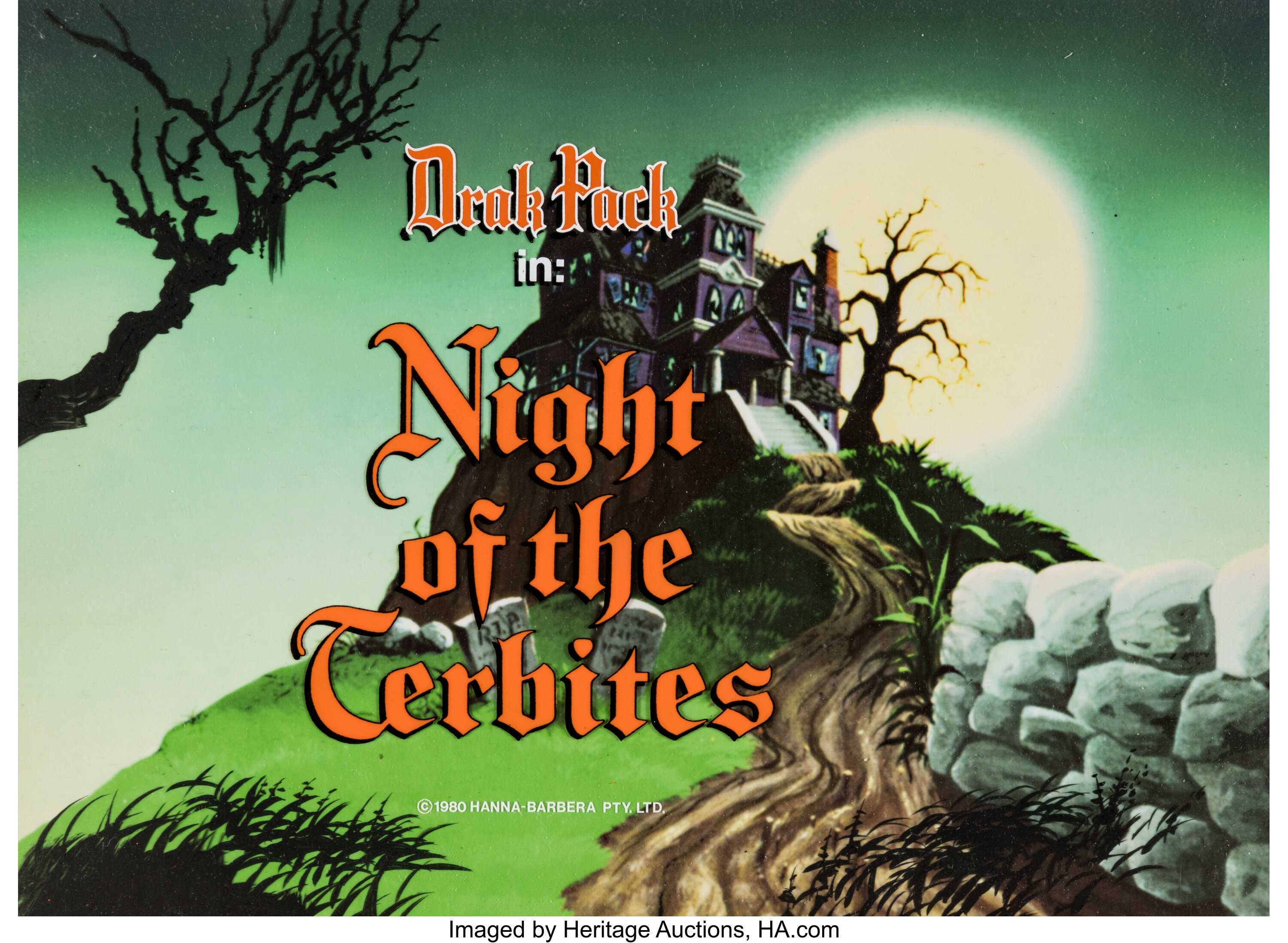 Drak Pack "Night of the Terbites" Title Card/Production Cel | Lot ...