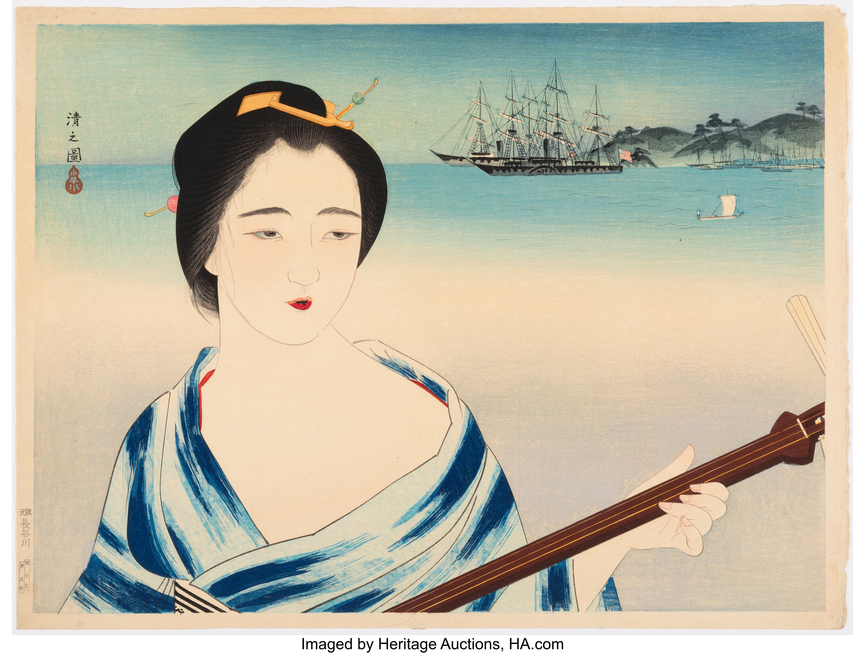 Kobayakawa Kiyoshi (Japanese, 1897-1948). The Mistress Okichi (of | Lot ...