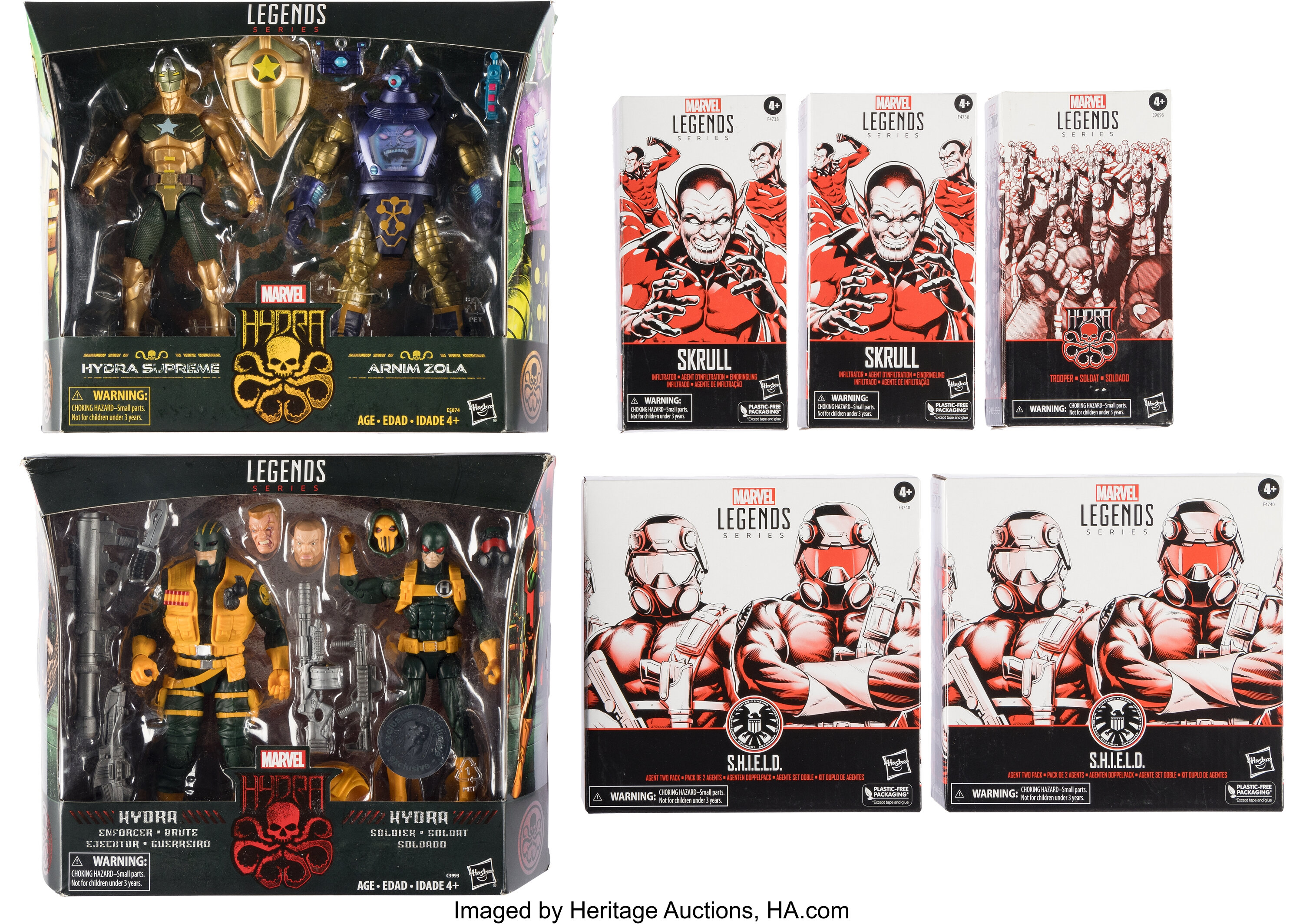 Marvel Legends Hydra/Shield Lot (Hasbro, 2017-21).... Action | Lot ...