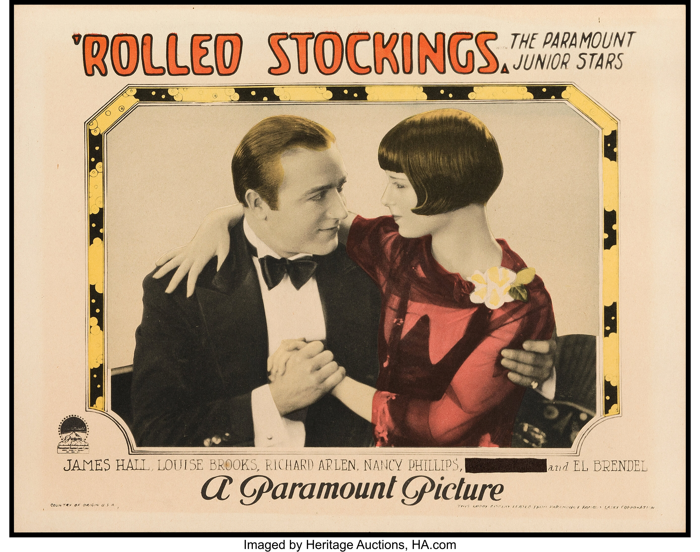 Rolled Stockings (Paramount, 1927). Very Fine+. Lobby Card (11" X | Lot ...
