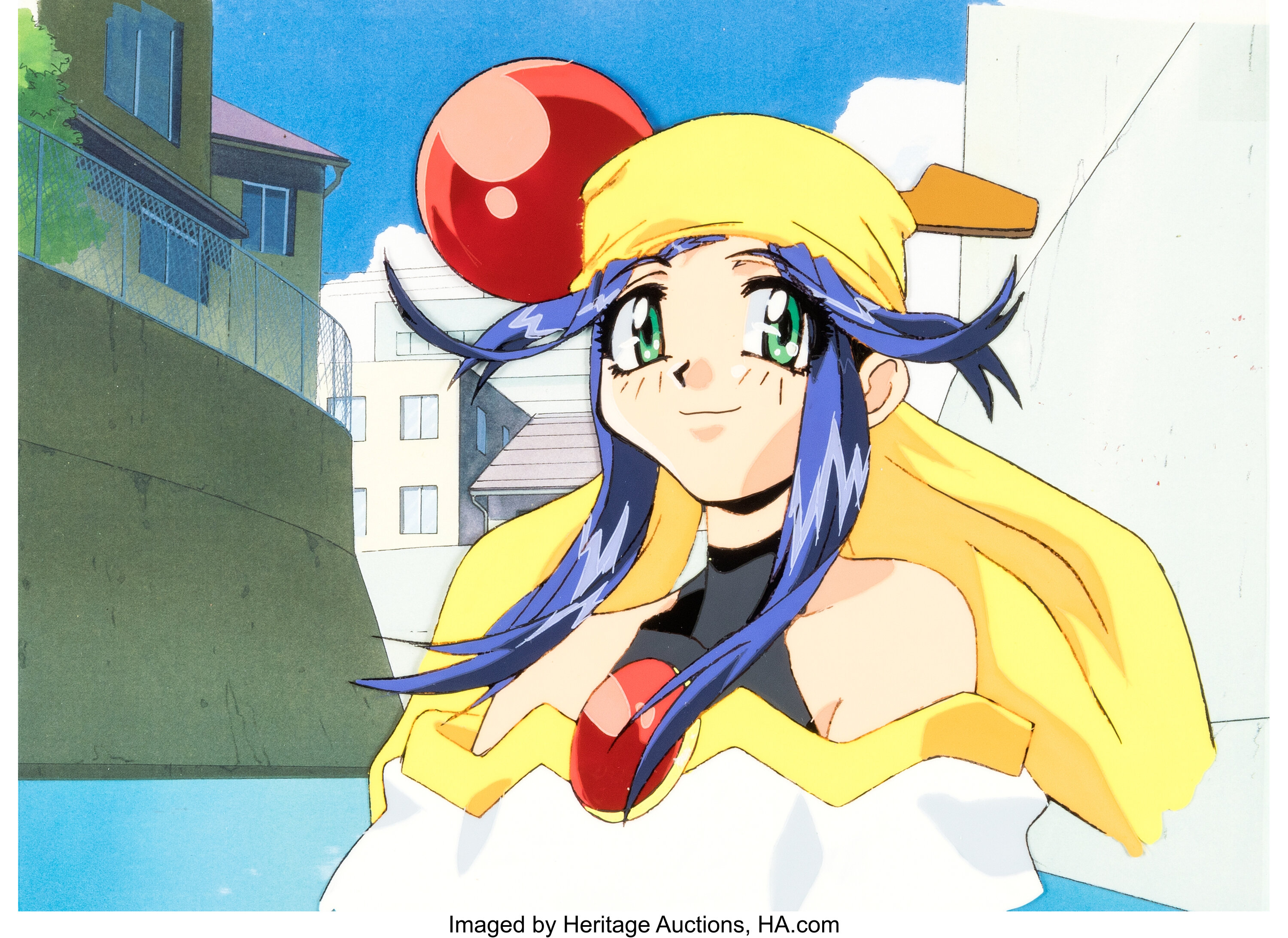 Saber Marionette J Lime Close-Up Production Cel with Matching | Lot ...