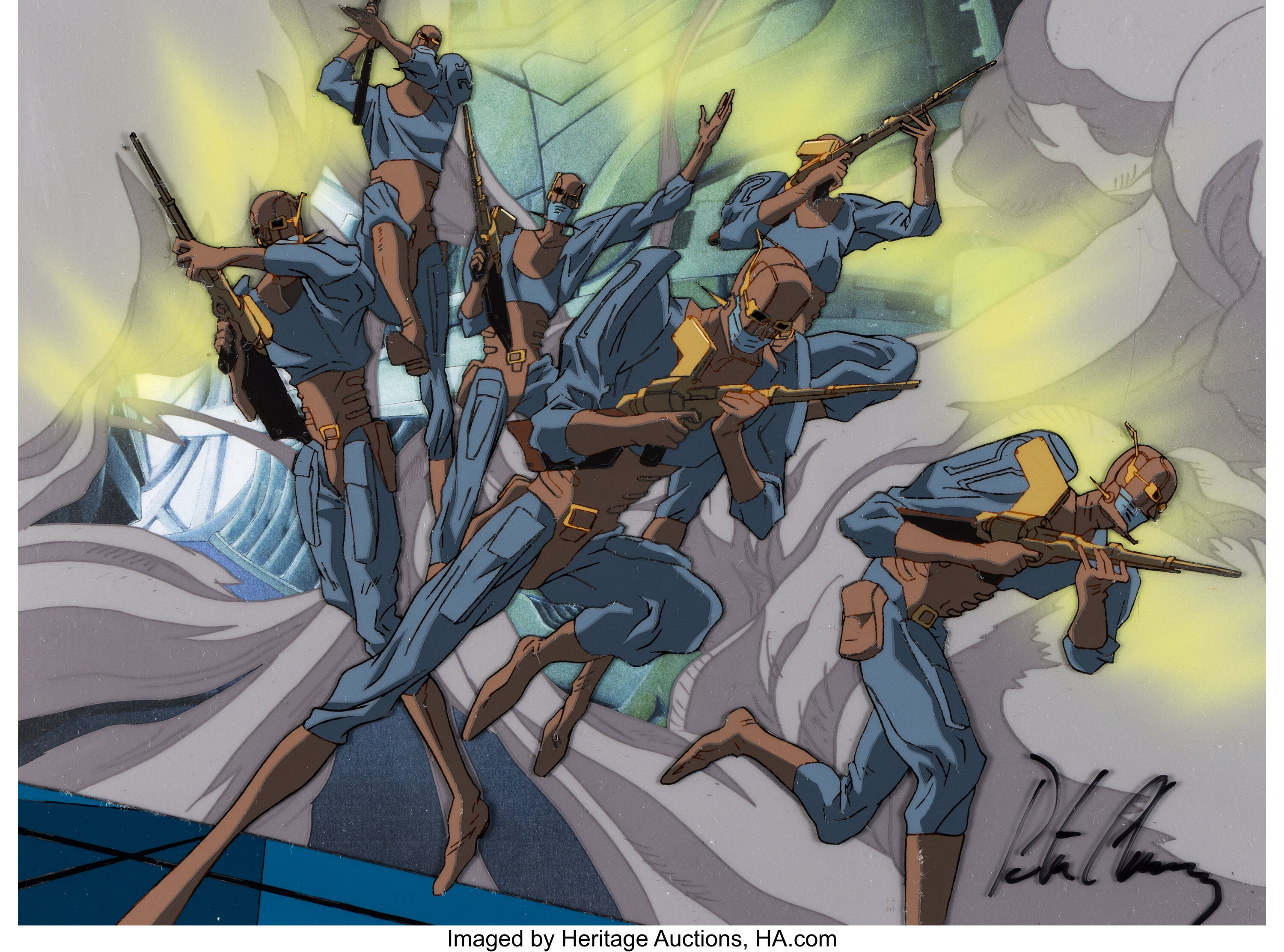 Æon Flux CD-Rom Commercial Production Cel Signed by Peter Chung | Lot ...