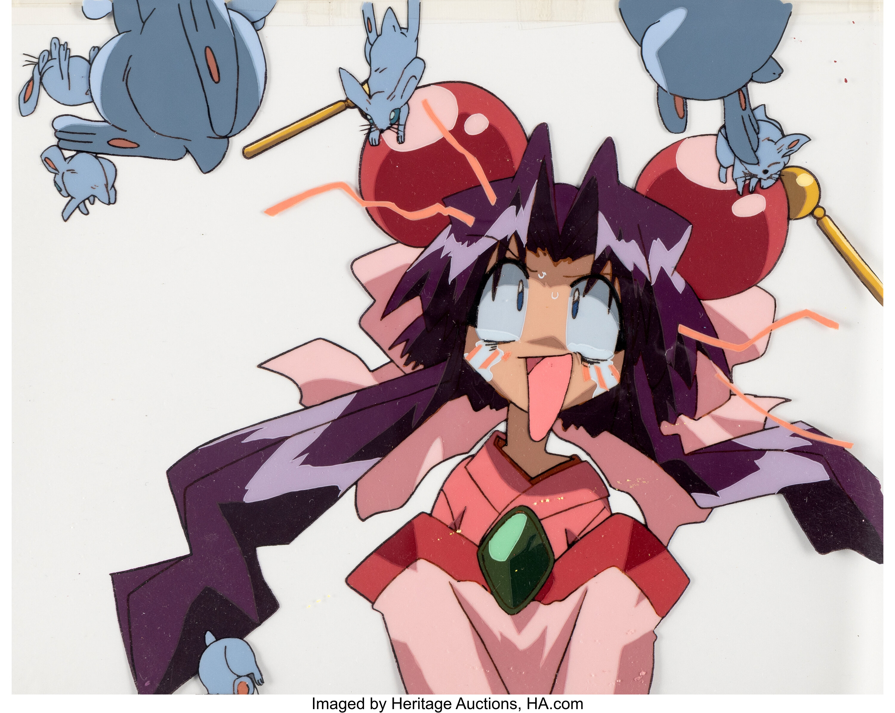Saber Marionette J Cherry Production Cel and Animation Drawing | Lot ...