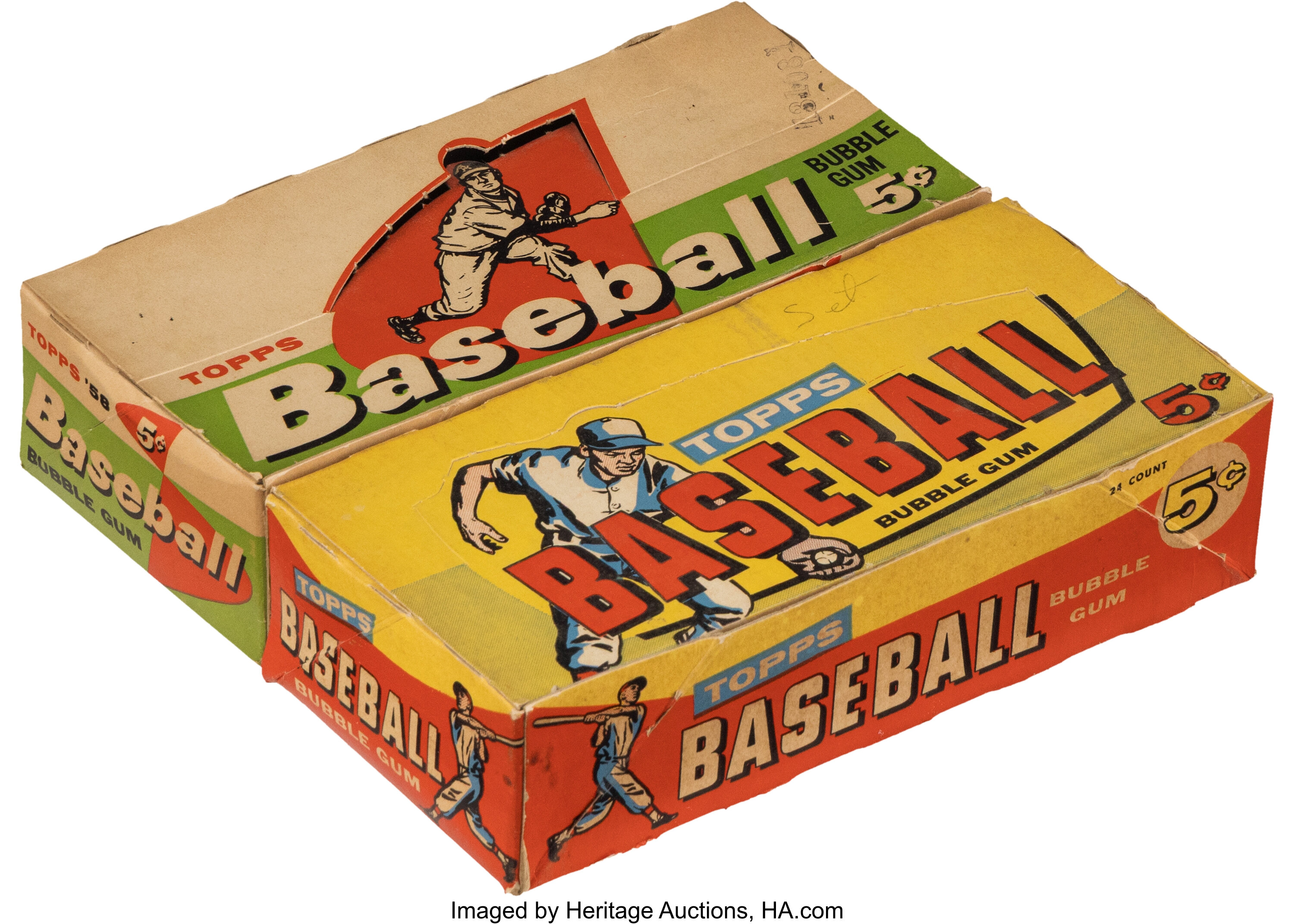 1957 & 1958 Topps Baseball Empty Display Boxes (2). ... Baseball | Lot ...