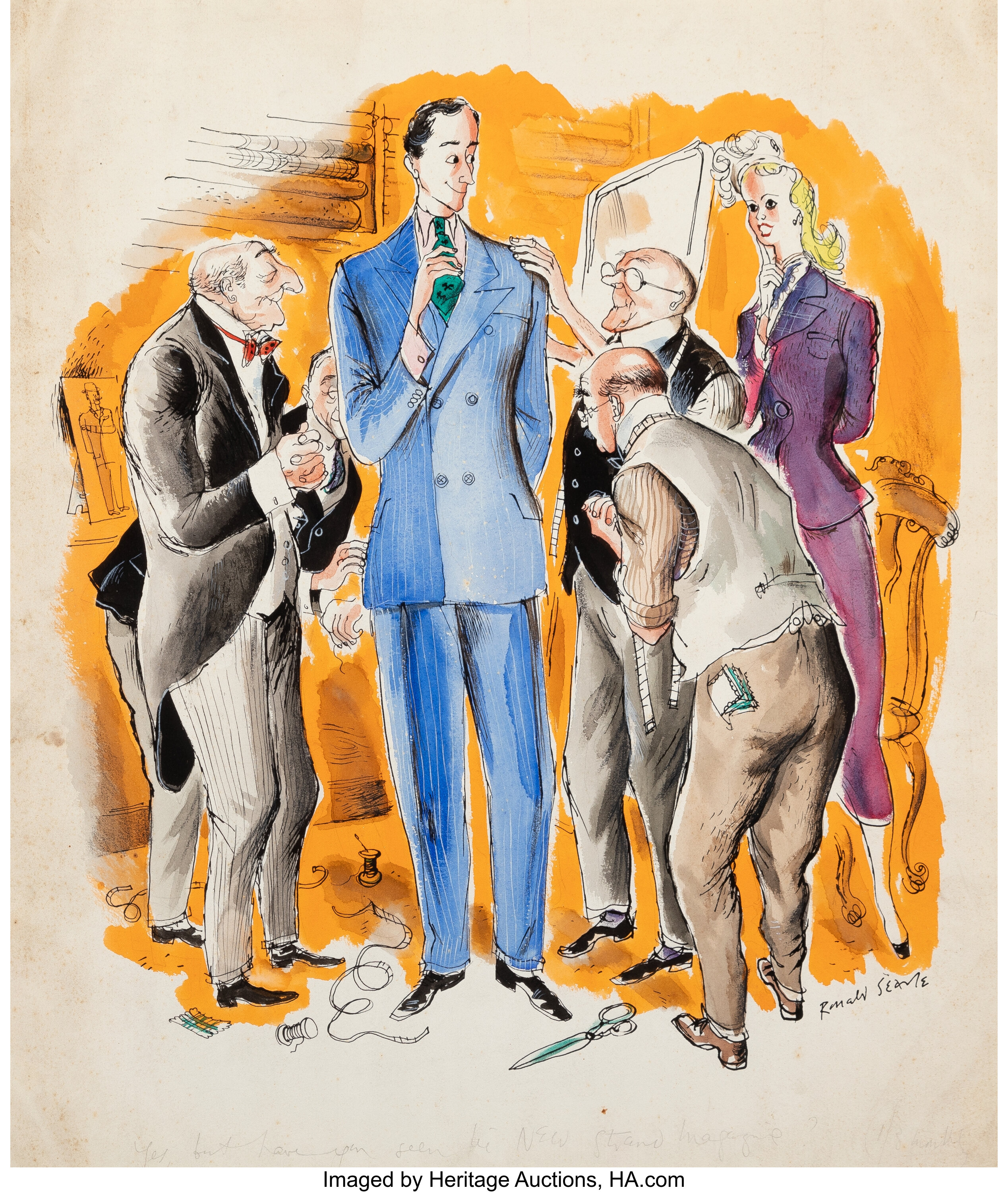 Ronald William Fordham Searle (British, 1920-2011). Yes, but have | Lot ...