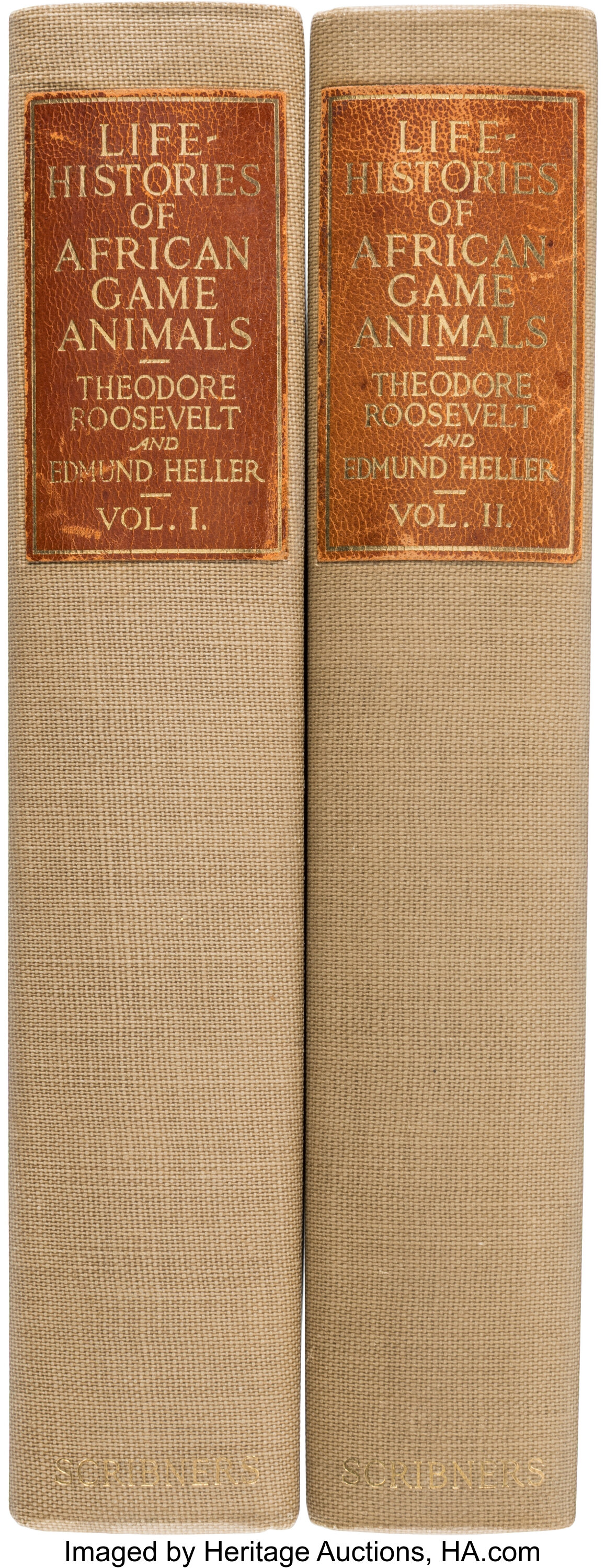 Theodore Roosevelt and Edmund Heller. Life-Histories of African | Lot ...
