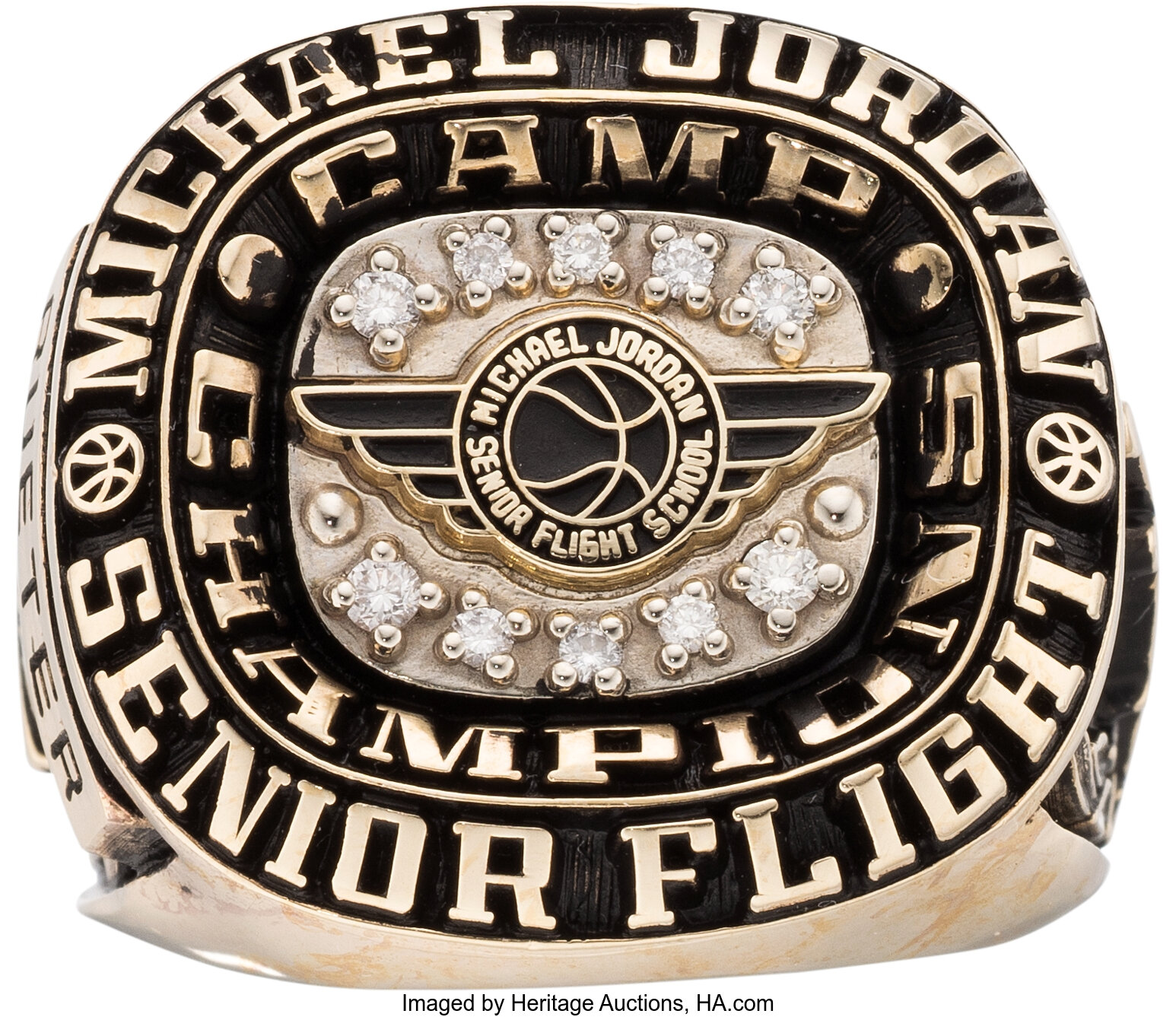 2007 Michael Jordan Flight School Ring (Former MLB Pitcher Kirk | Lot ...