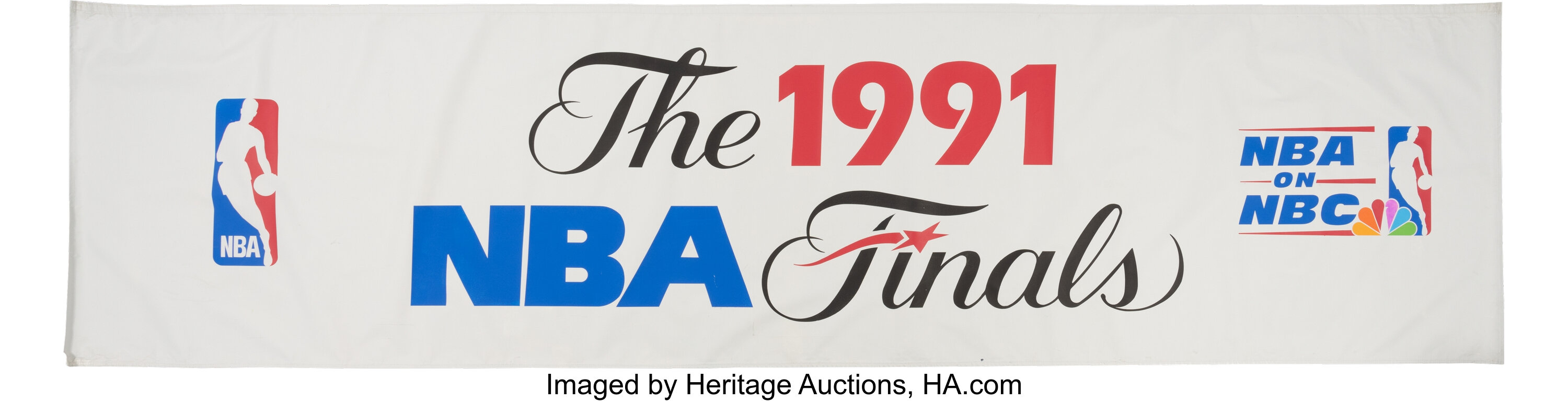 1991 NBA Finals Banner from The Bill Bertka Collection.... | Lot #81923 ...