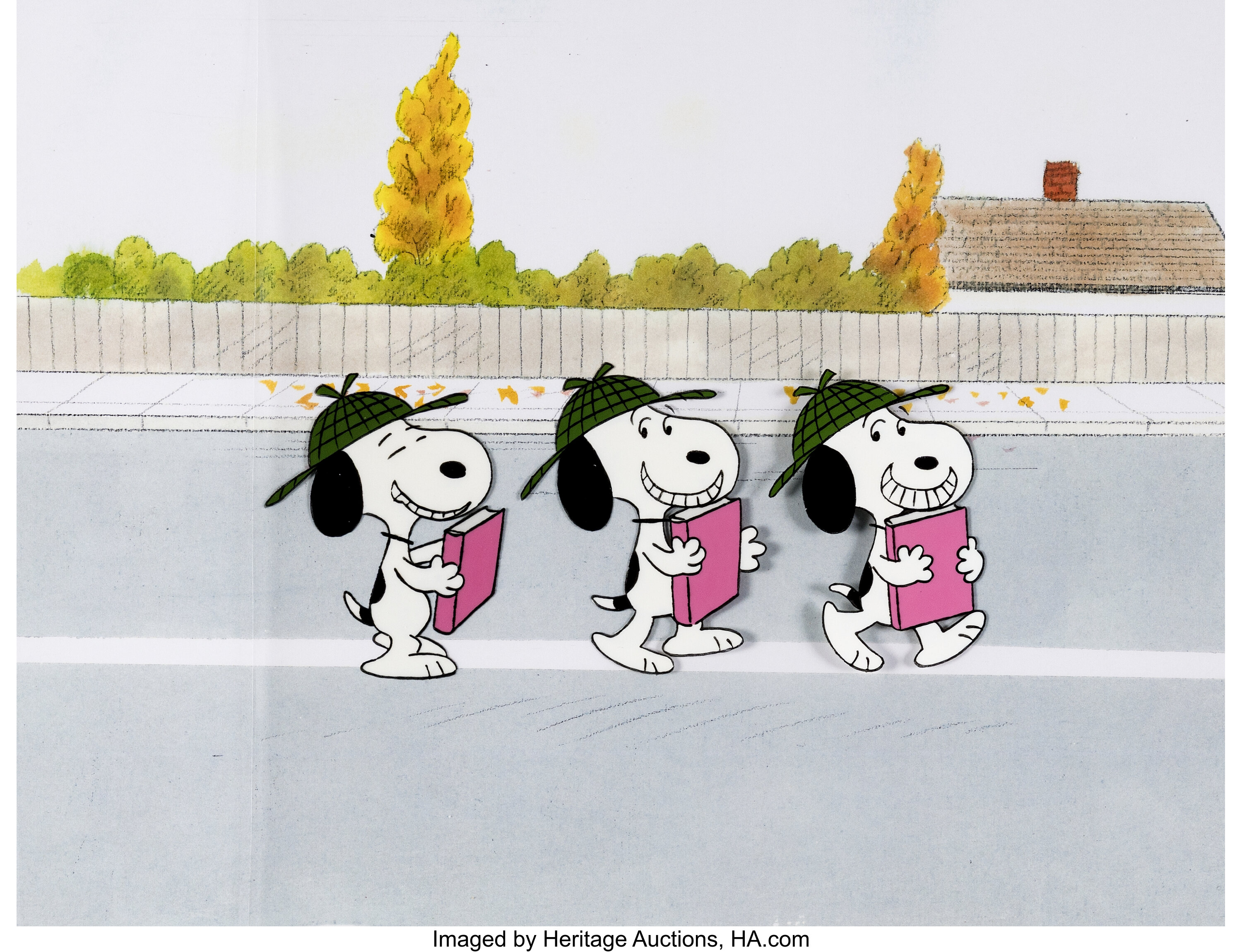 Peanuts The Charlie Brown and Snoopy Show Detective Snoopy | Lot #95054 ...