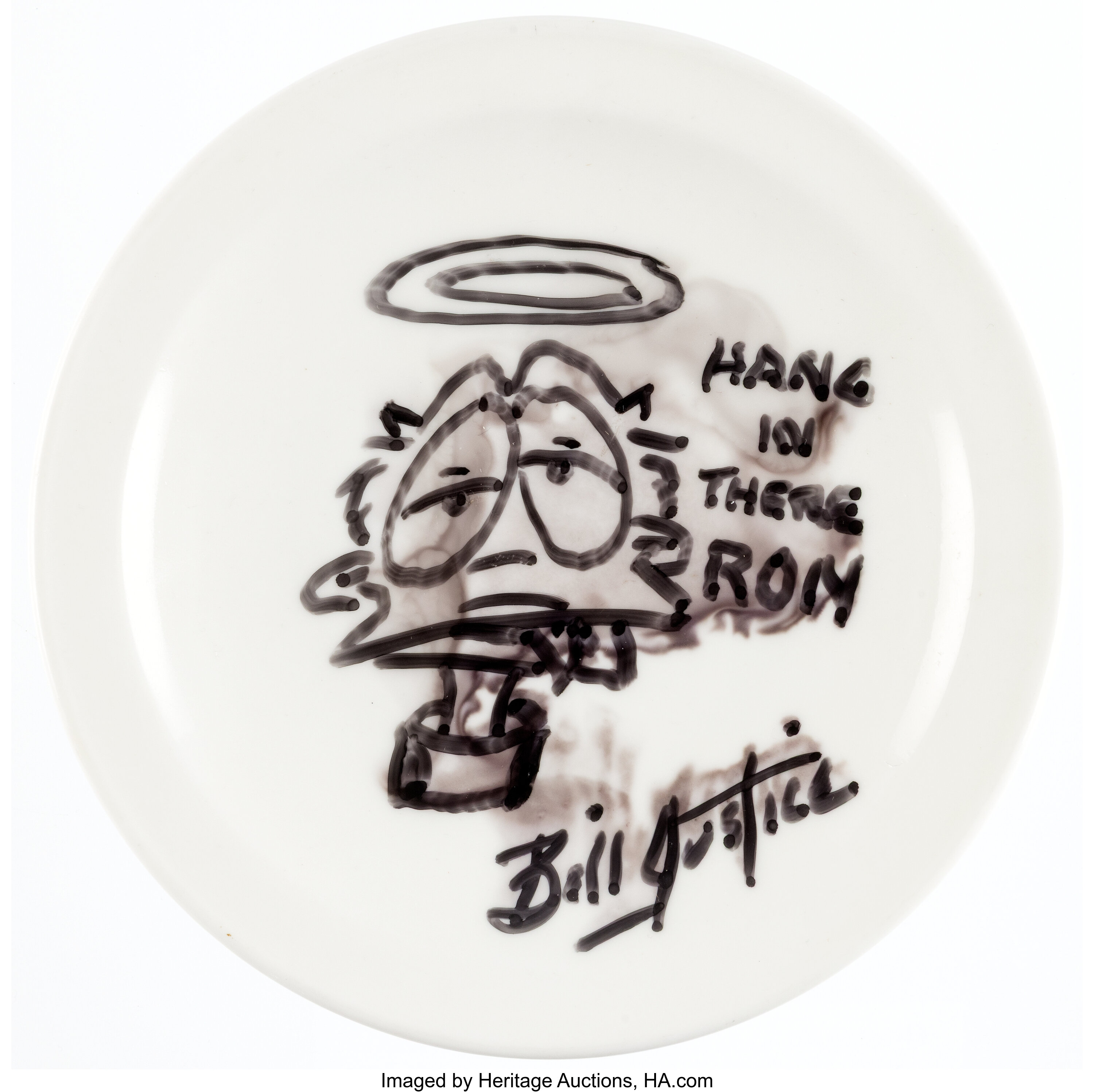 Walt Disney World - Donald Duck Drawing on Ceramic by Bill Justice ...