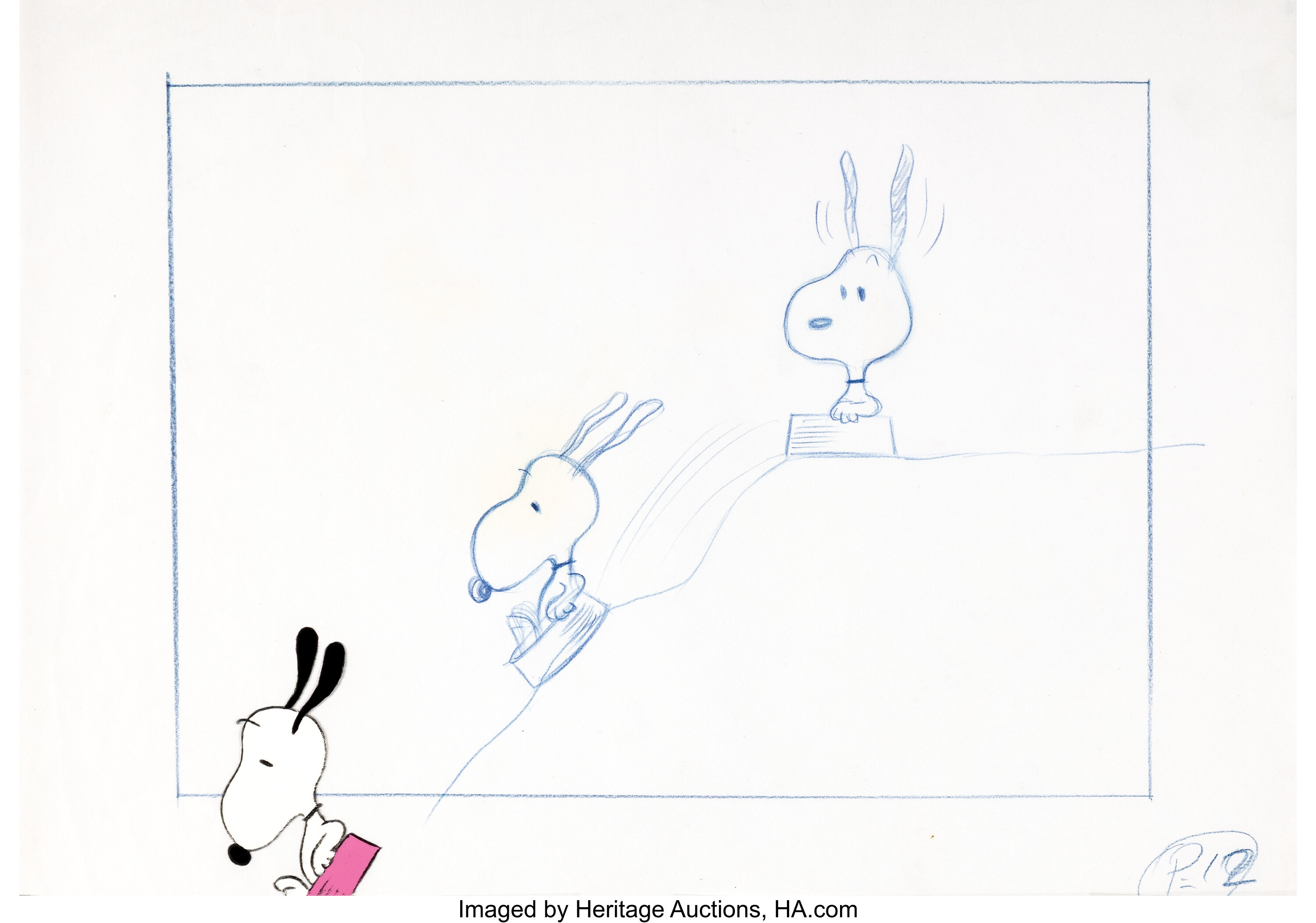 Peanuts The Charlie Brown and Snoopy Show "Snoopy's Trick" Snoopy | Lot ...
